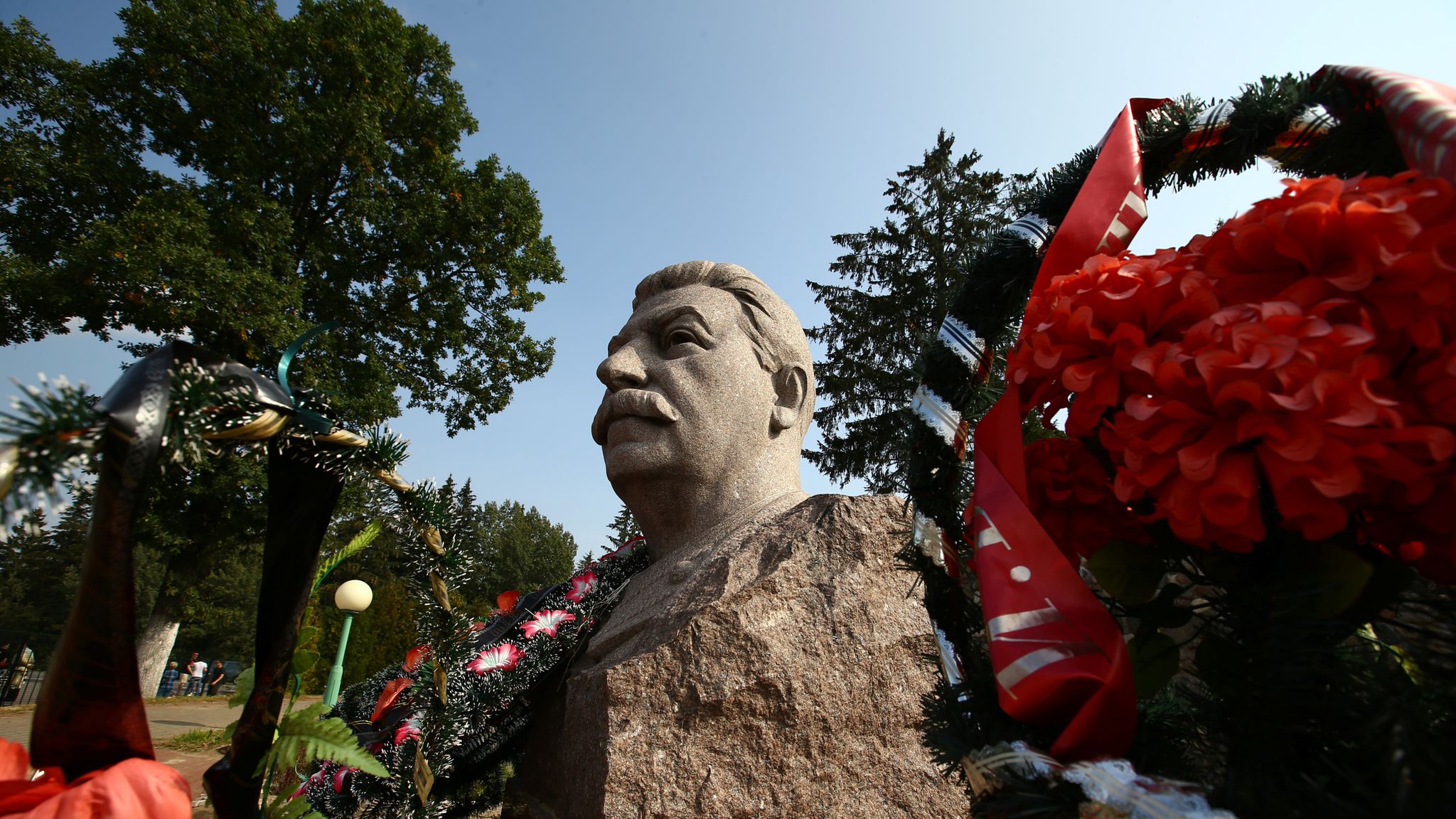 Tank battles and Stalin selfies in Belarus | World News | Sky News