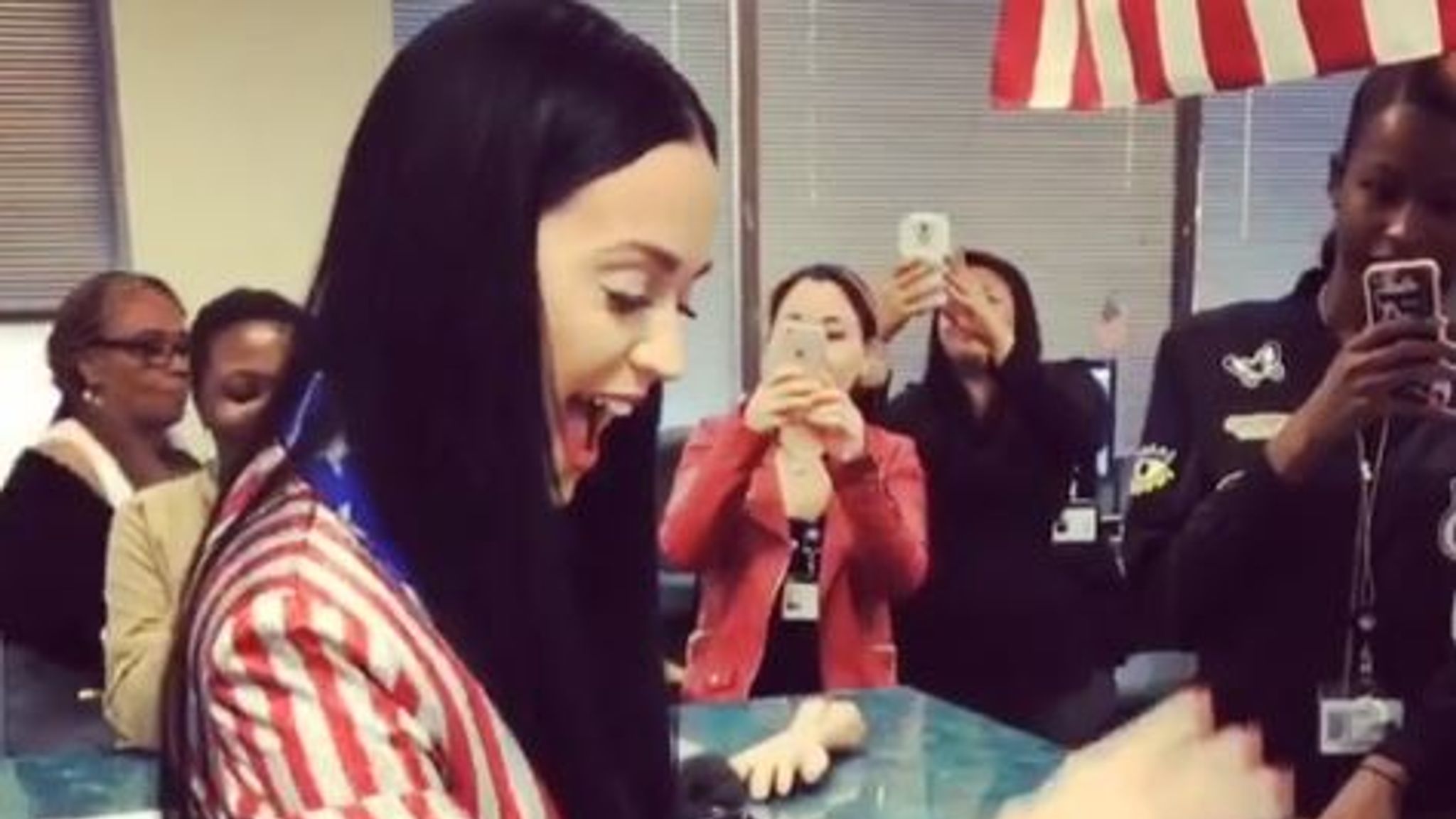 Celebrities show off their voting stickers on US election day | Ents ...