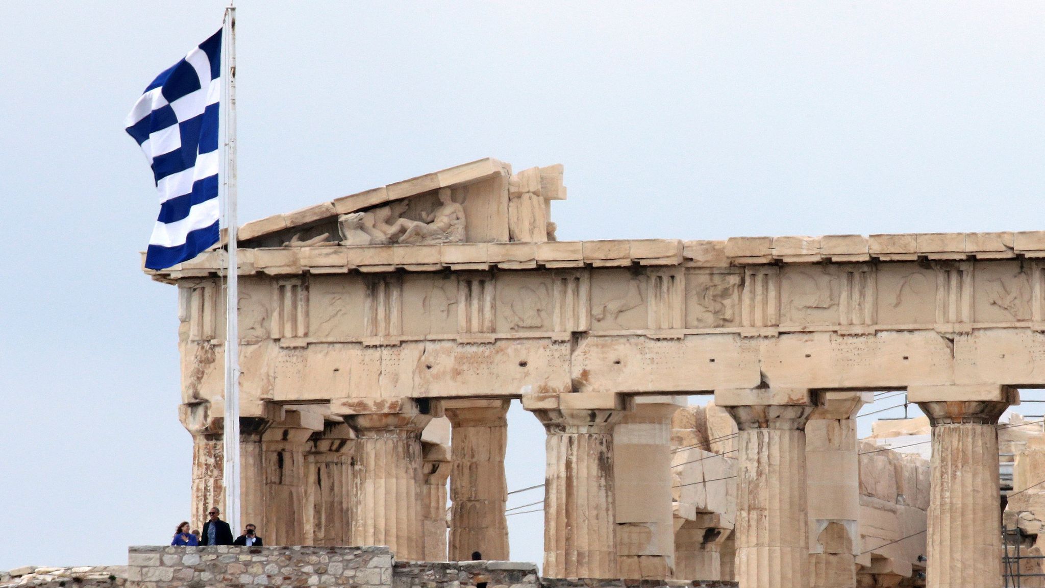 Barack Obama tours the Acropolis | World News | Sky News