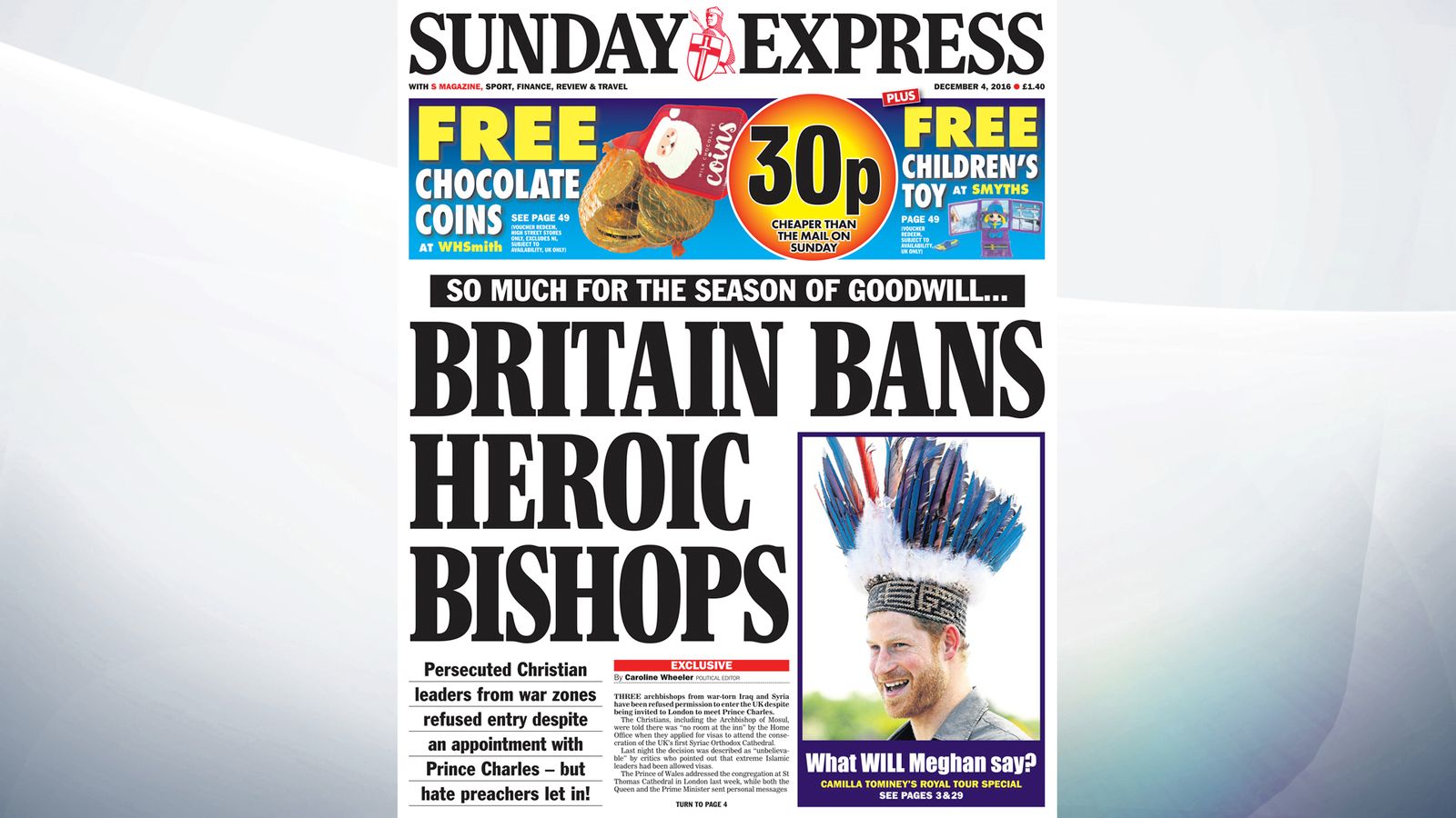 Sunday's national newspaper front pages | Scoop News | Sky News