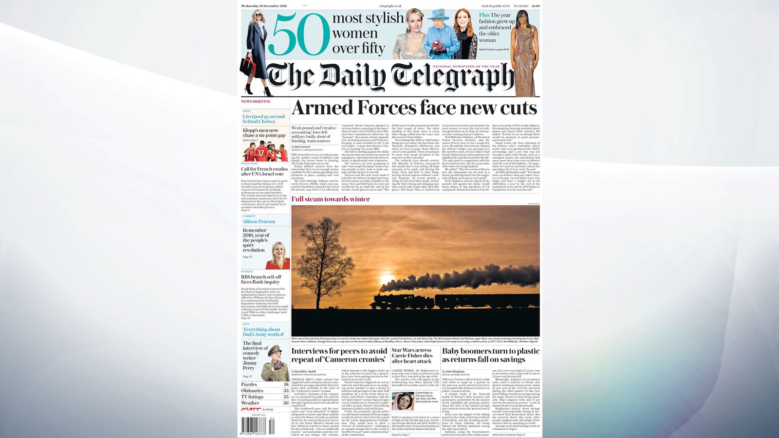 Wednesday's national newspaper front pages | UK News | Sky News