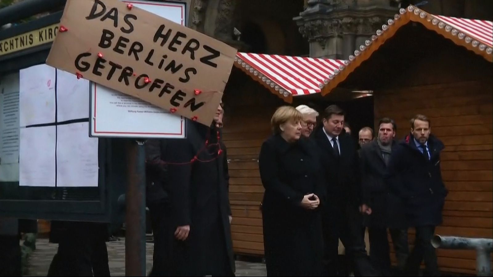Angela Merkel visits Berlin market attack scene | Scoop News | Sky News