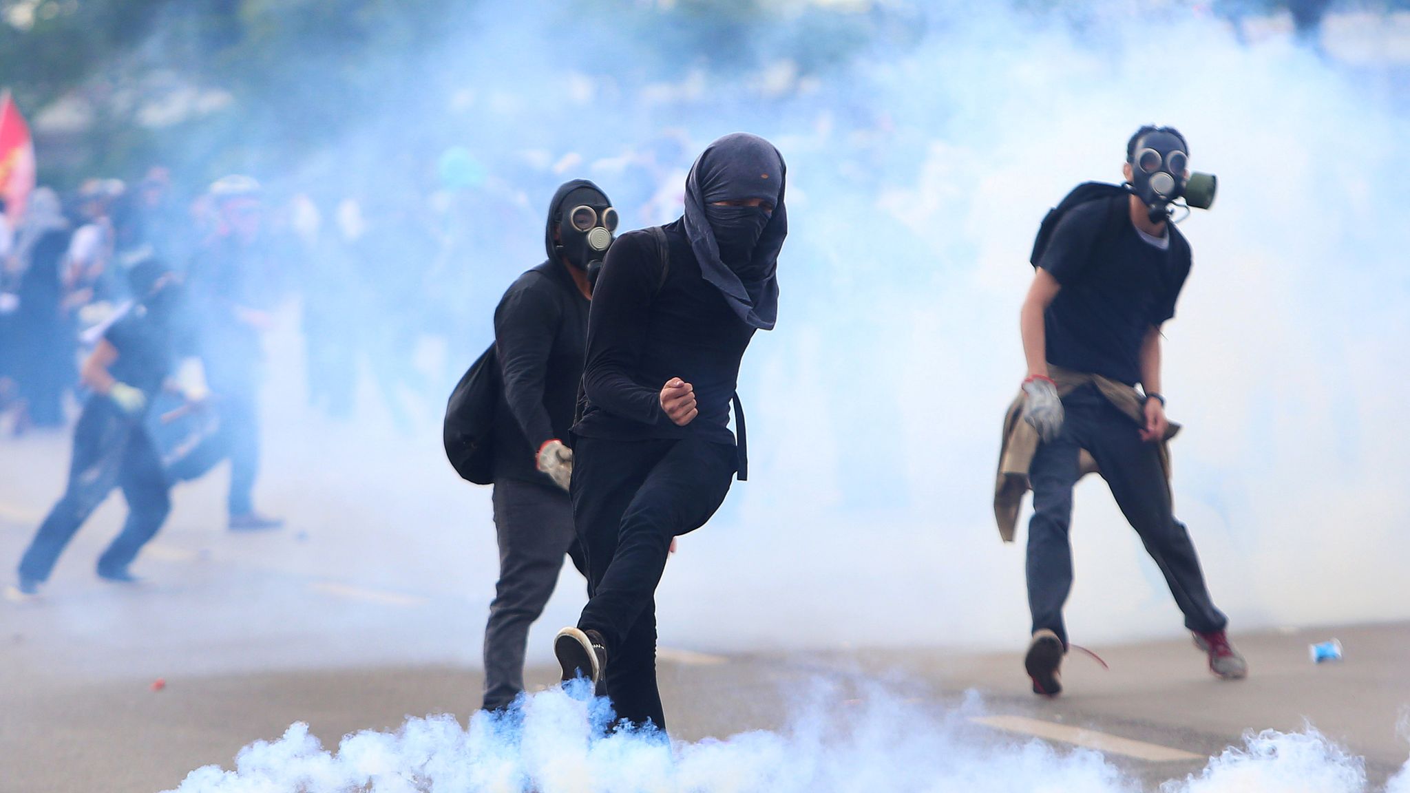 Fiery protests in Brazil | World News | Sky News