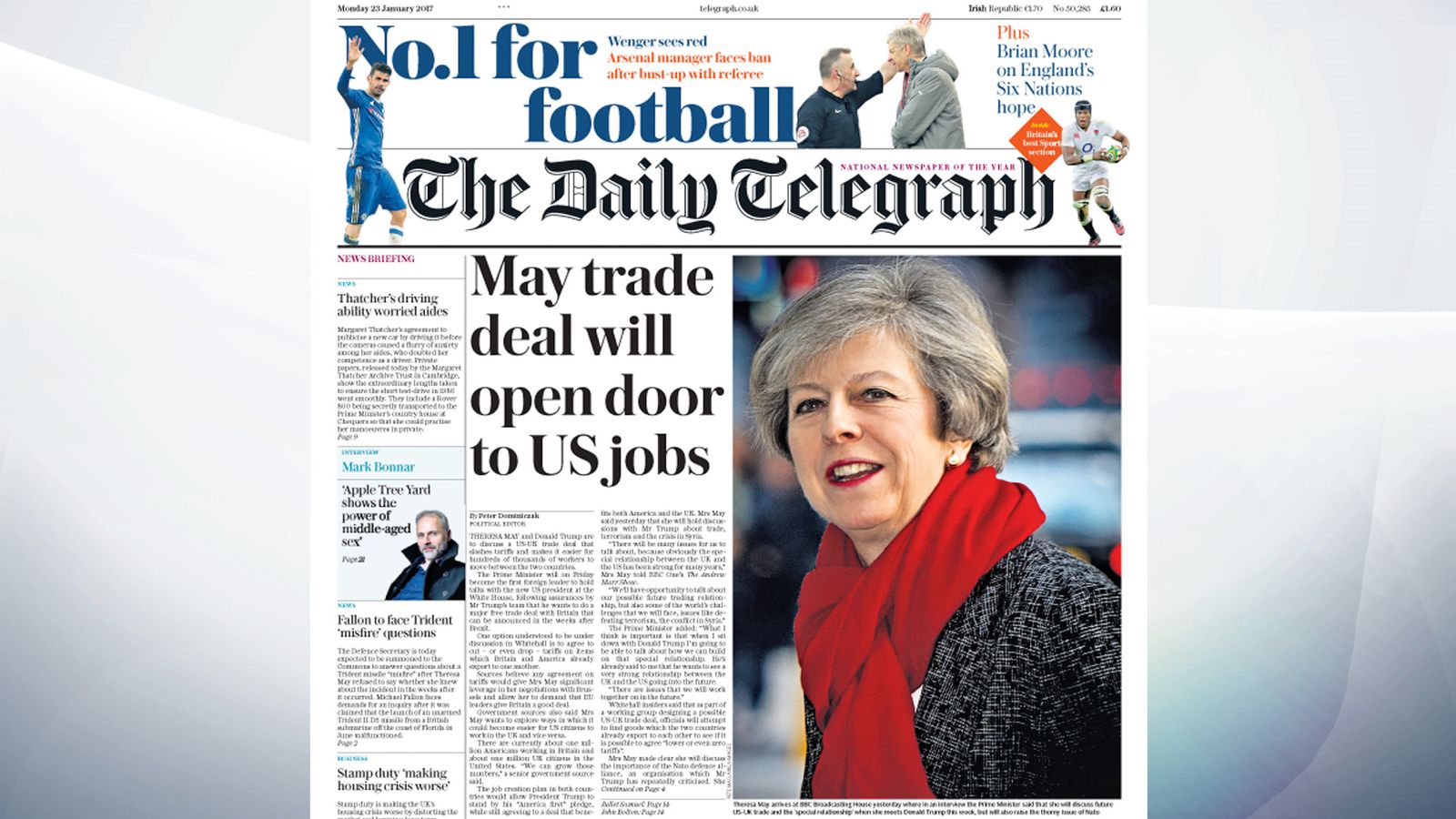 Monday's national newspaper front pages | UK News | Sky News