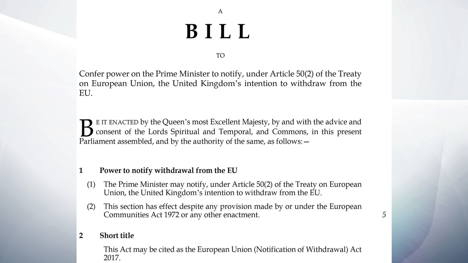 Brexit bill: What happens next as the Government moves to trigger ...