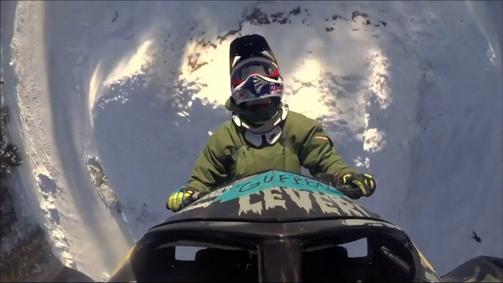 First ever double backflip on a snowmobile | Scoop News | Sky News
