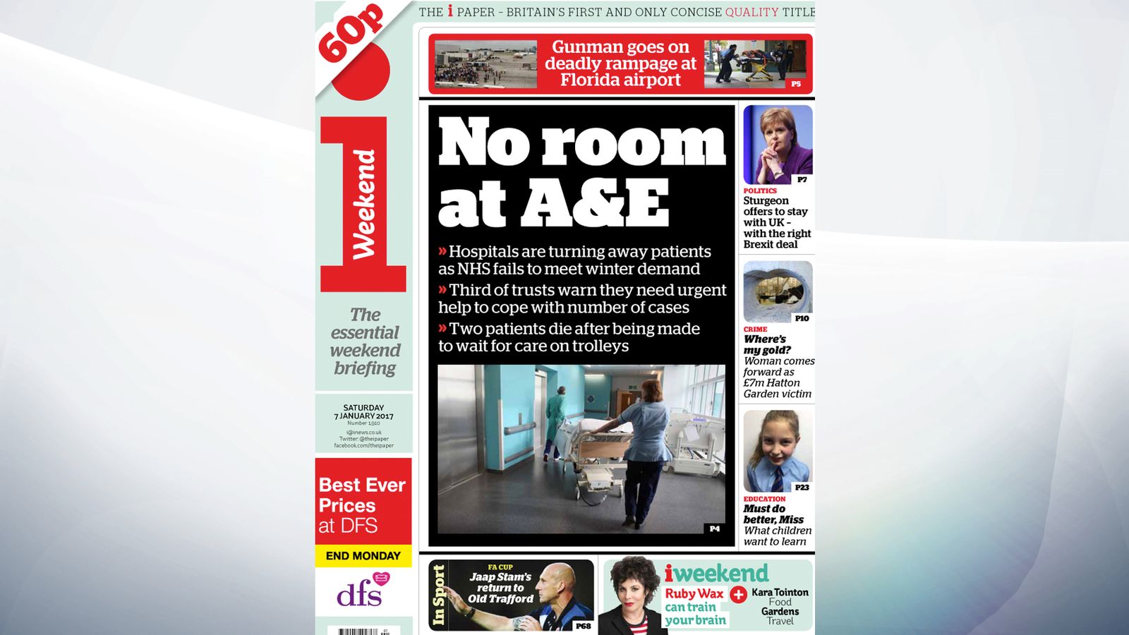 Saturday's national newspaper front pages | UK News | Sky News