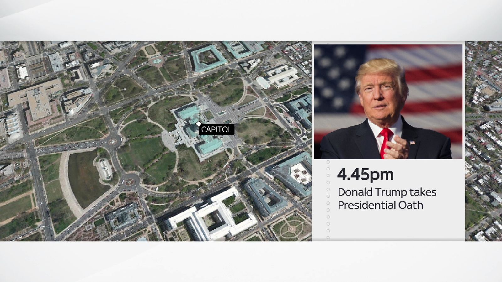 Timeline: Donald Trump's inauguration day | Scoop News | Sky News
