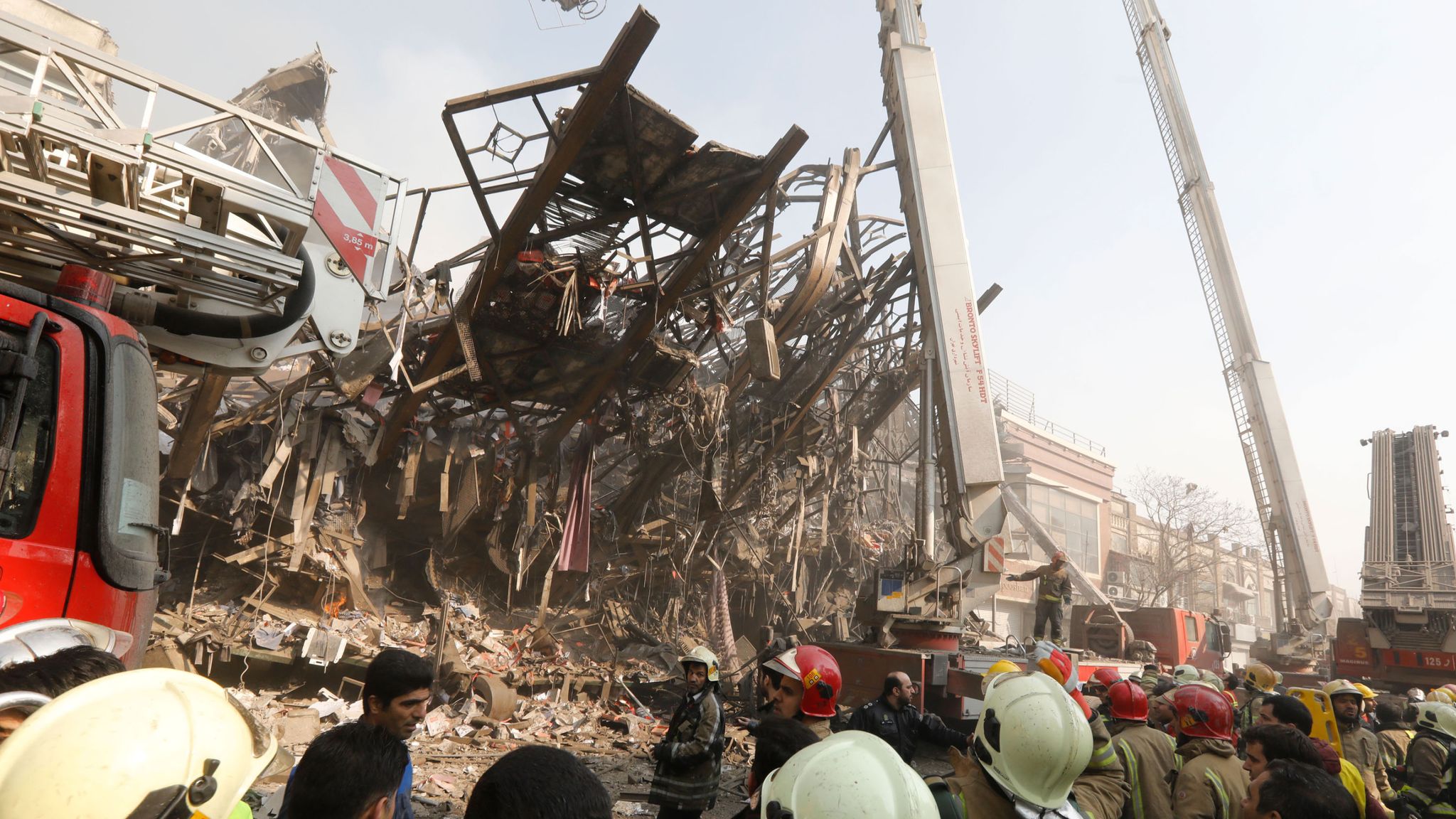 Iran: 30 firefighters killed in Tehran building collapse | World News ...