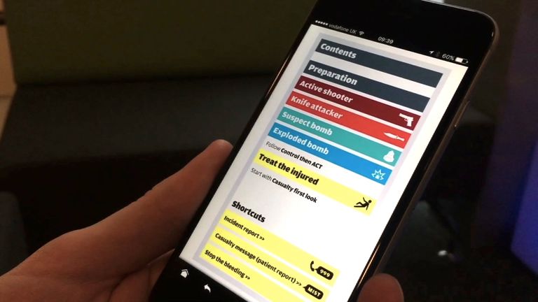 App aims to help you save a terror victim | Scoop News | Sky News