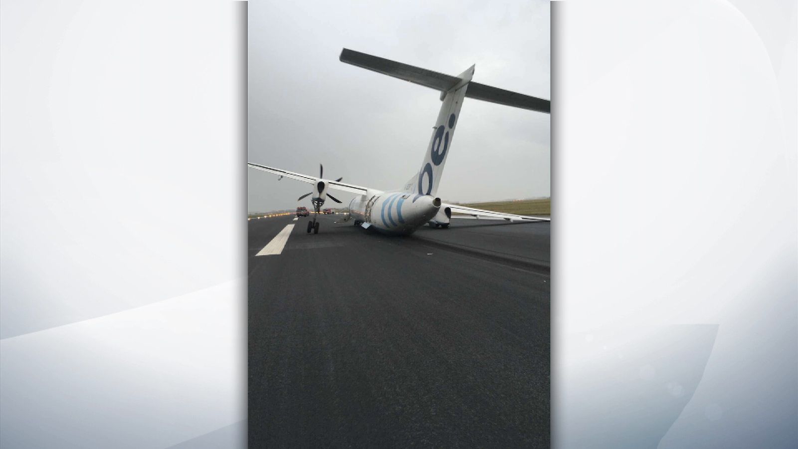 Video shows Flybe plane crash-landing at Schiphol airport | World News ...