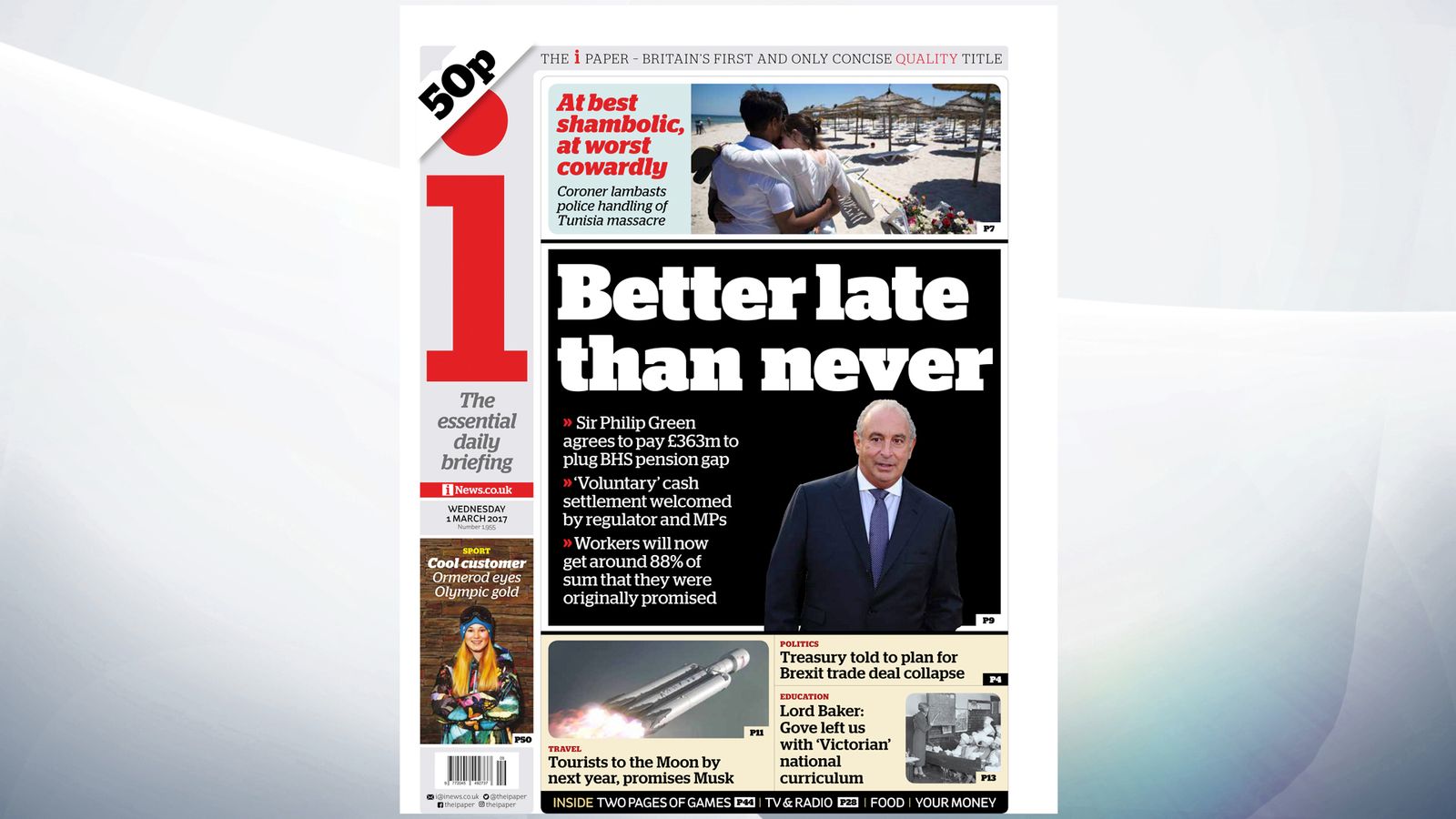 Wednesday's national newspaper front pages | UK News | Sky News