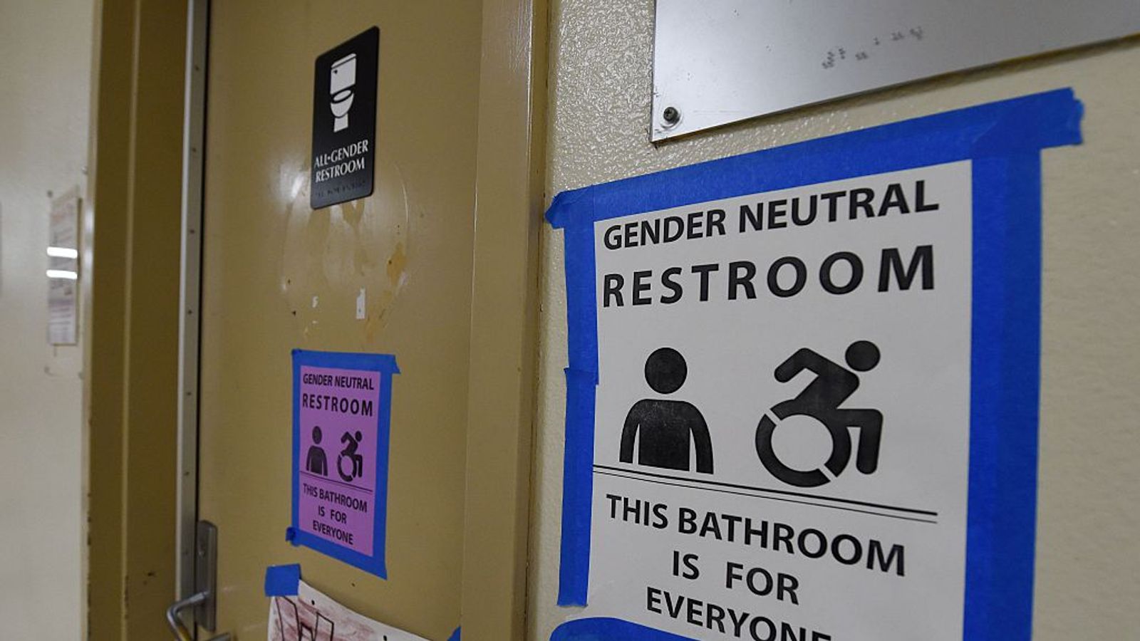 Donald Trump Revokes Transgender Bathrooms Rule World News Sky News