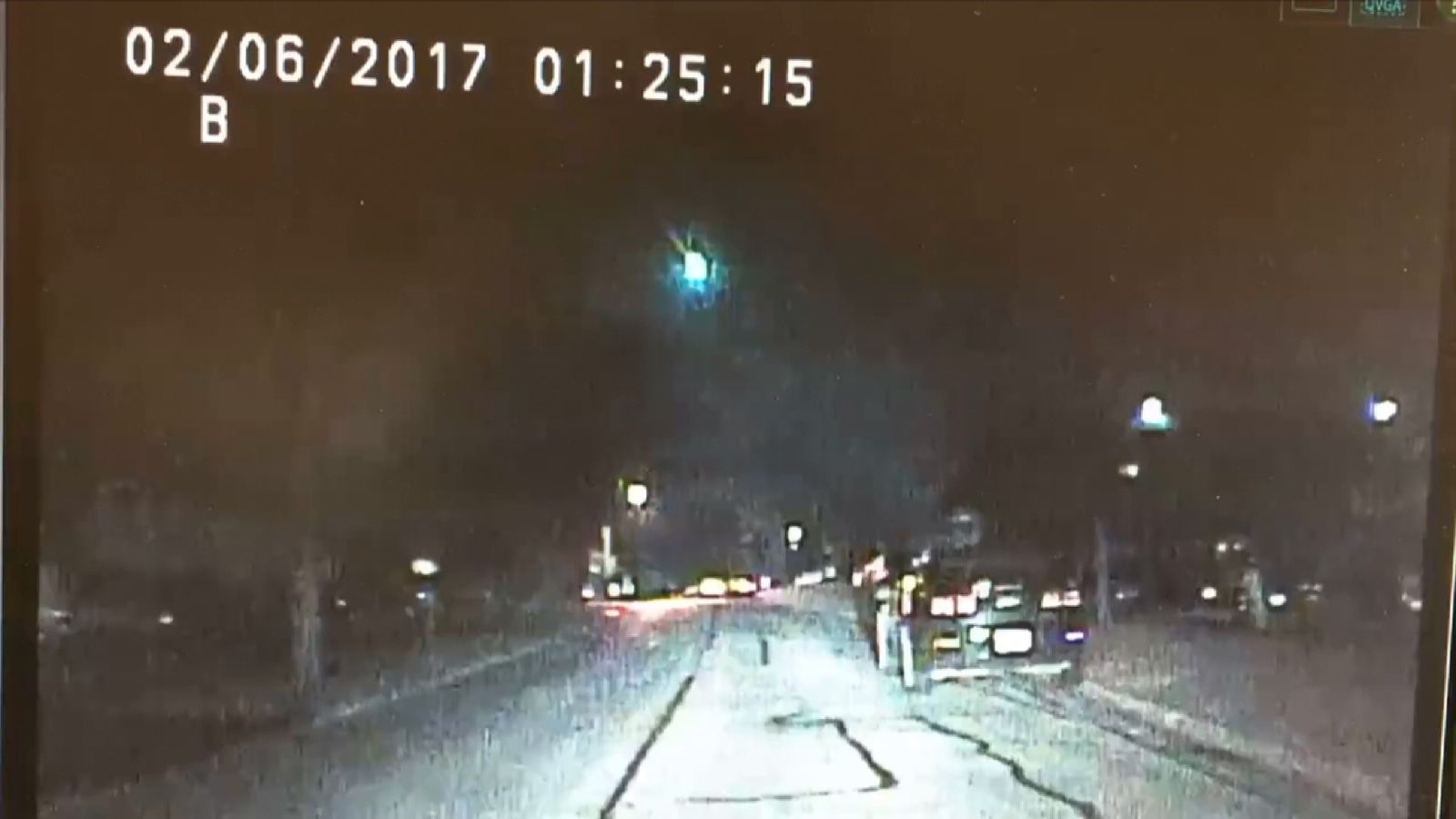 Police dashcam captures meteor in US | Scoop News | Sky News