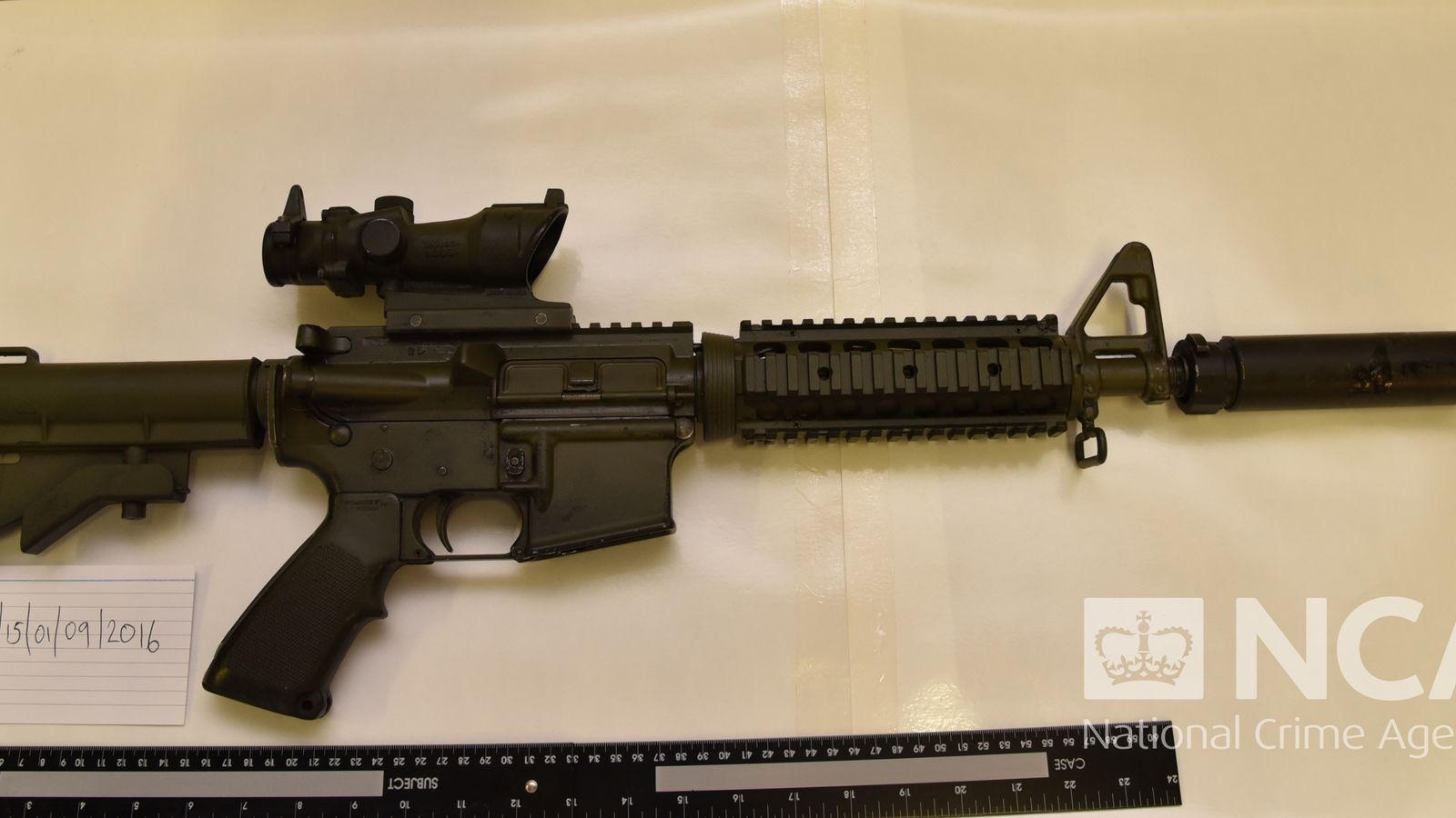Illegal firearms photos released | UK News | Sky News