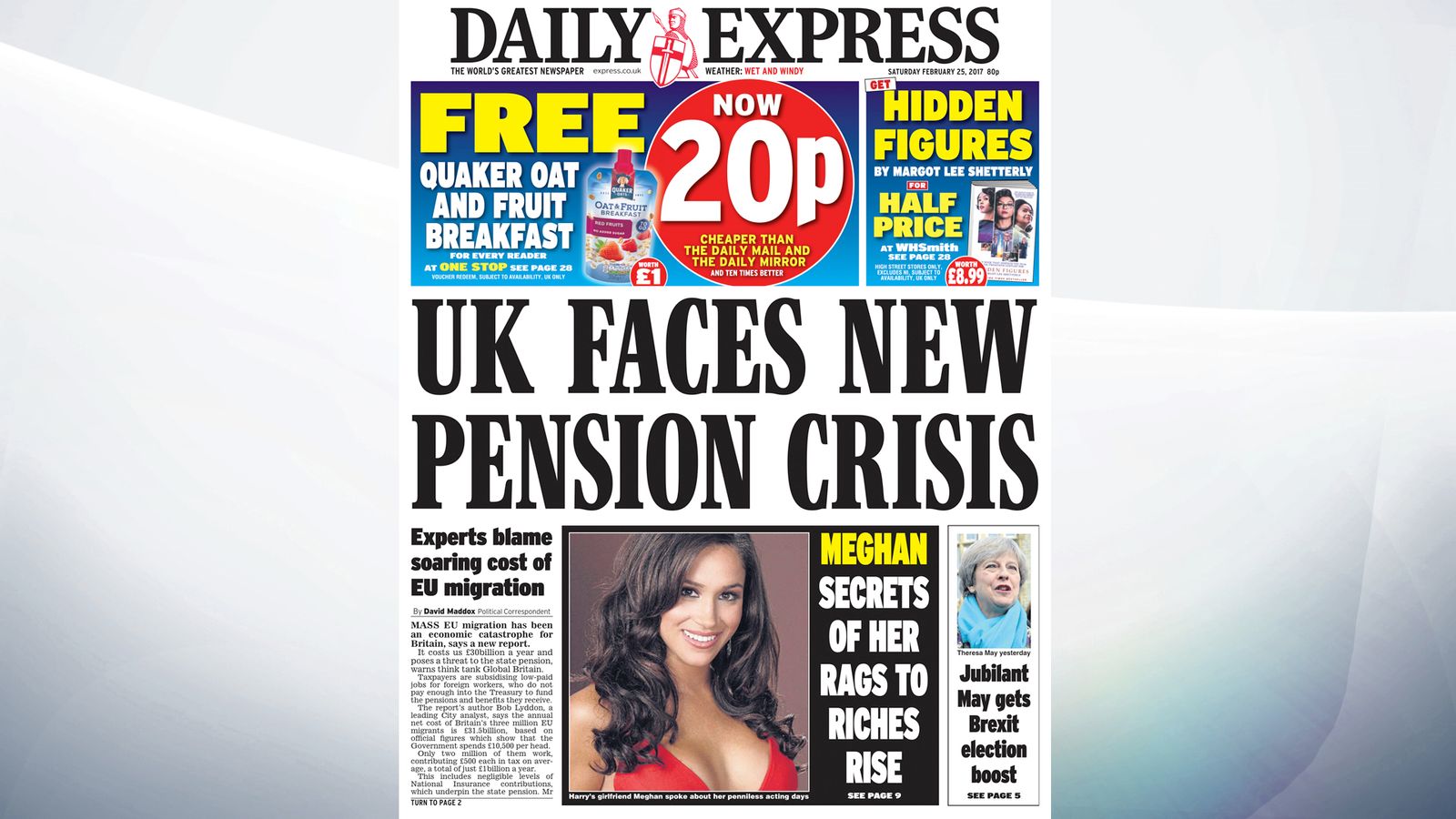 Saturday's national newspaper front pages | Scoop News | Sky News