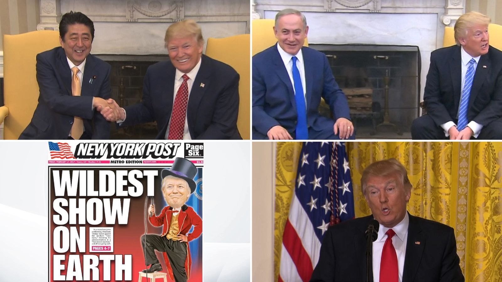 Top Trump: A week of handshakes and harsh words | Scoop News | Sky News