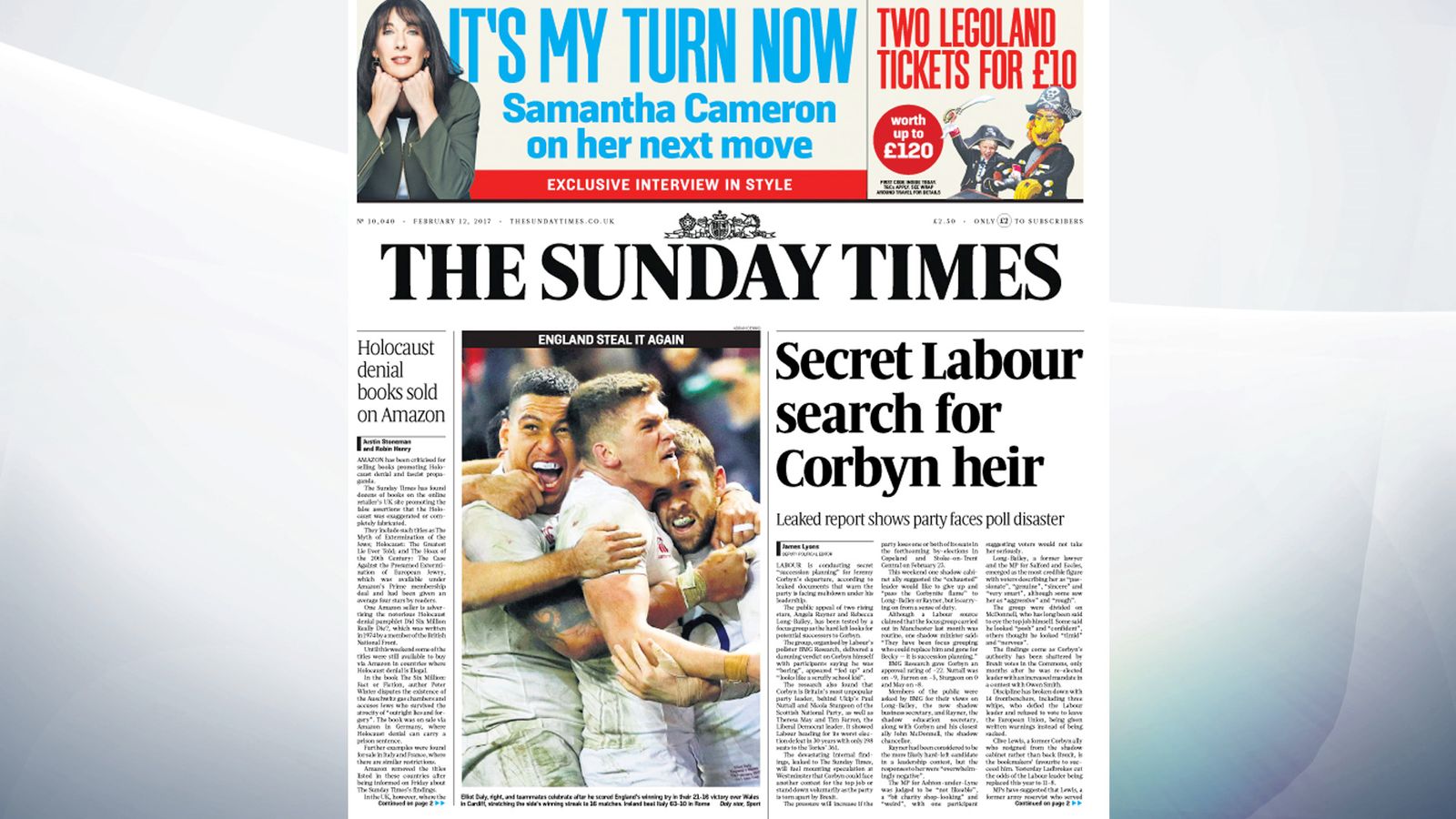 Sunday's national newspaper front pages | UK News | Sky News