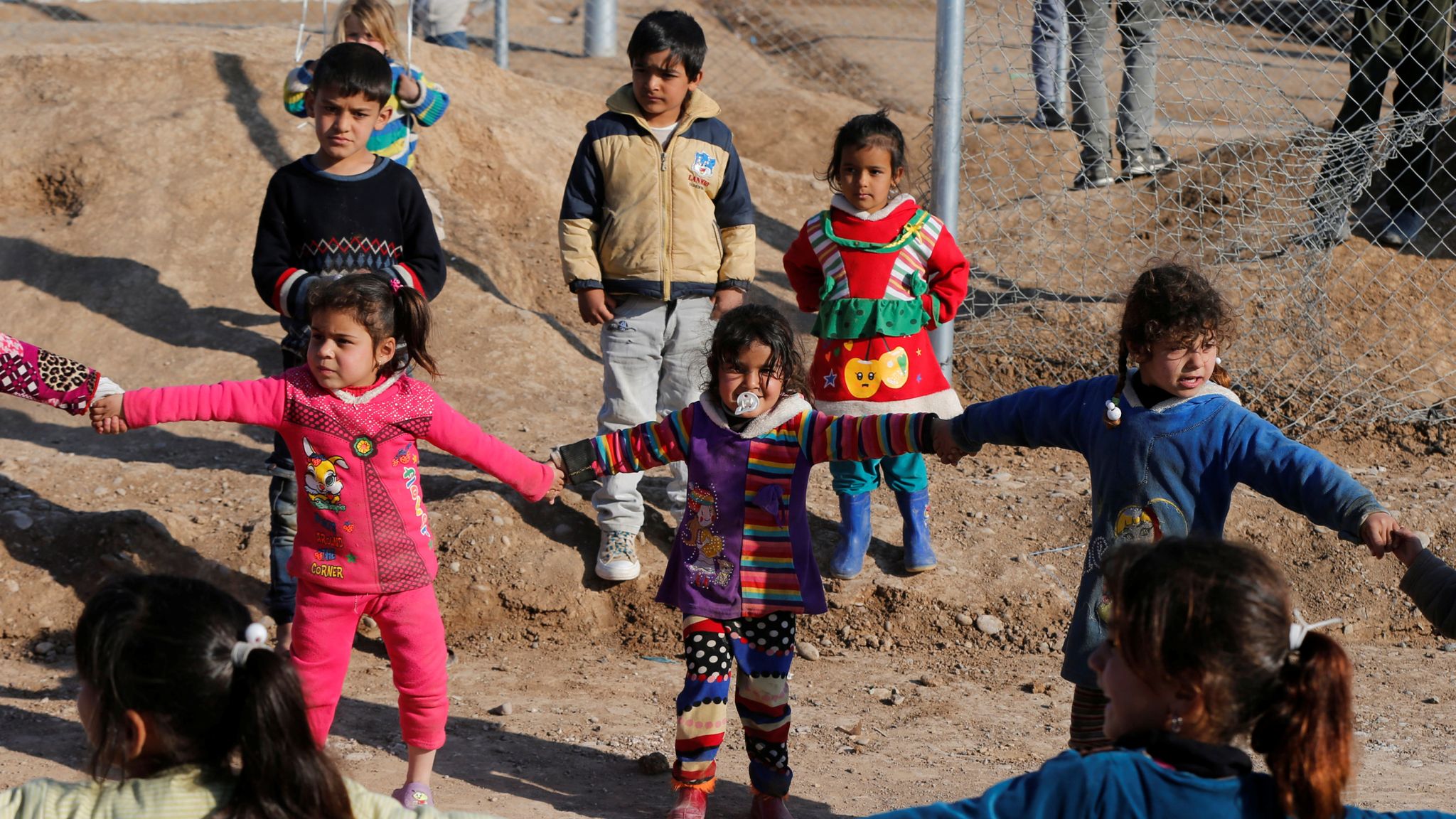 Life as a displaced child in Iraqi camp | World News | Sky News