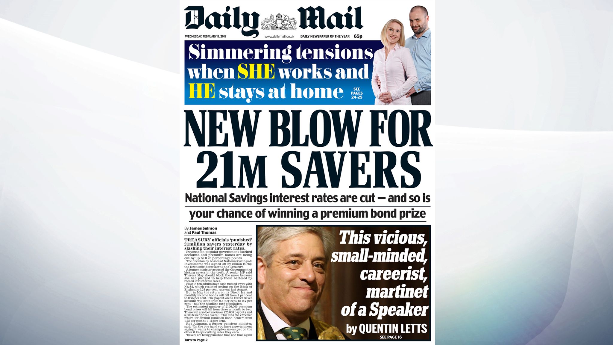 Wednesday's national newspaper front pages | UK News | Sky News