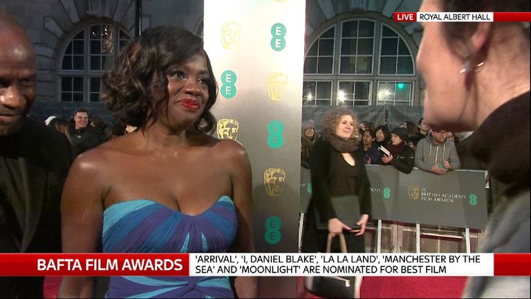 Viola Davis at BAFTAs: 'I'm very calm - usually I'm stressed out ...