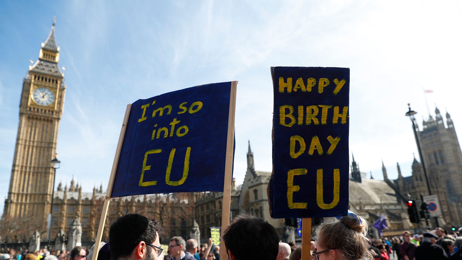 Remainers march against Brexit days before Article 50 triggered ...