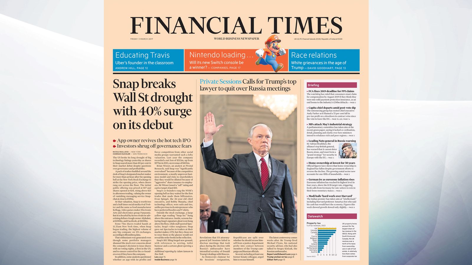 Friday's national newspaper front pages | UK News | Sky News