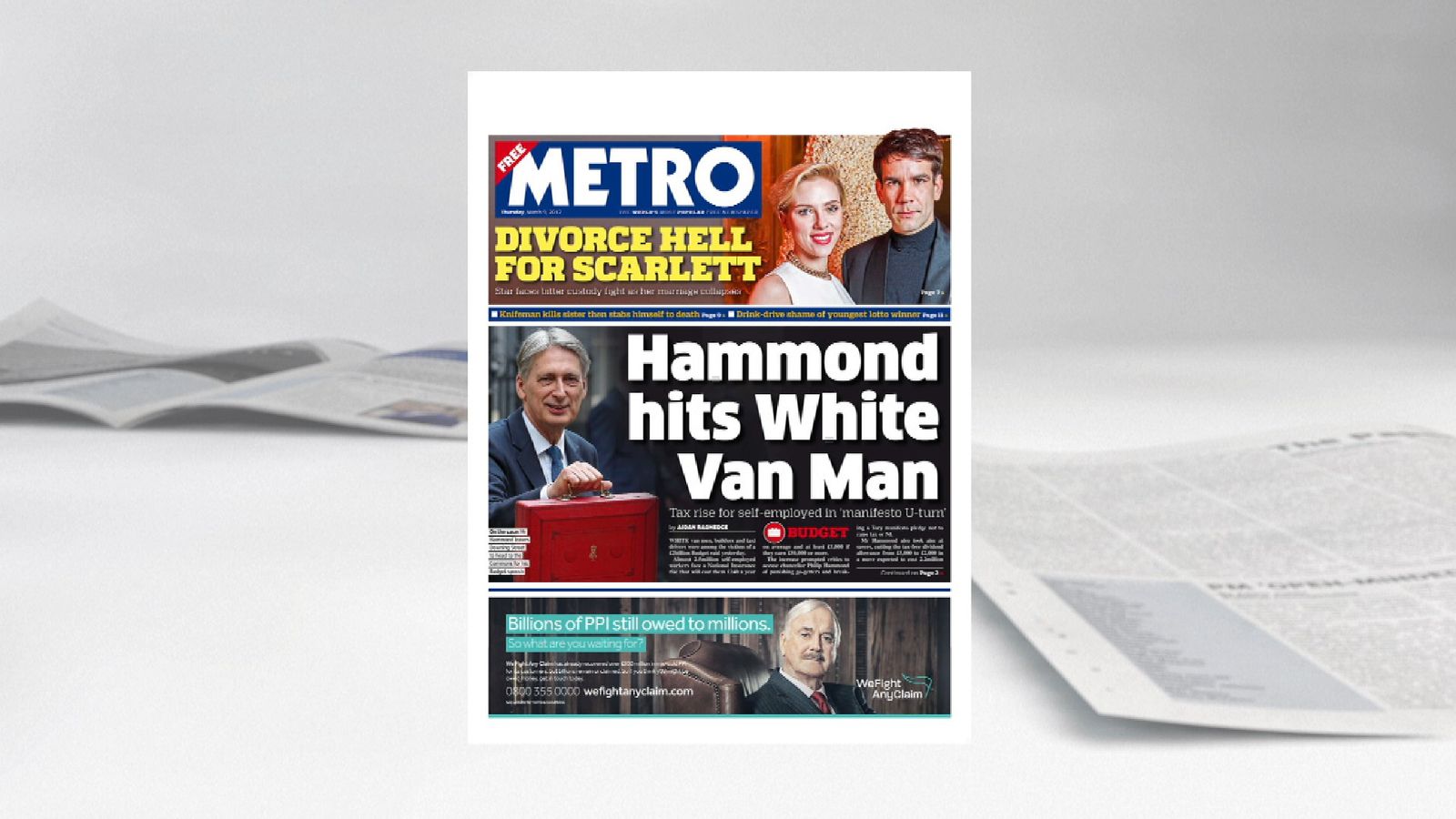 Thursday's national newspaper front pages | Scoop News | Sky News