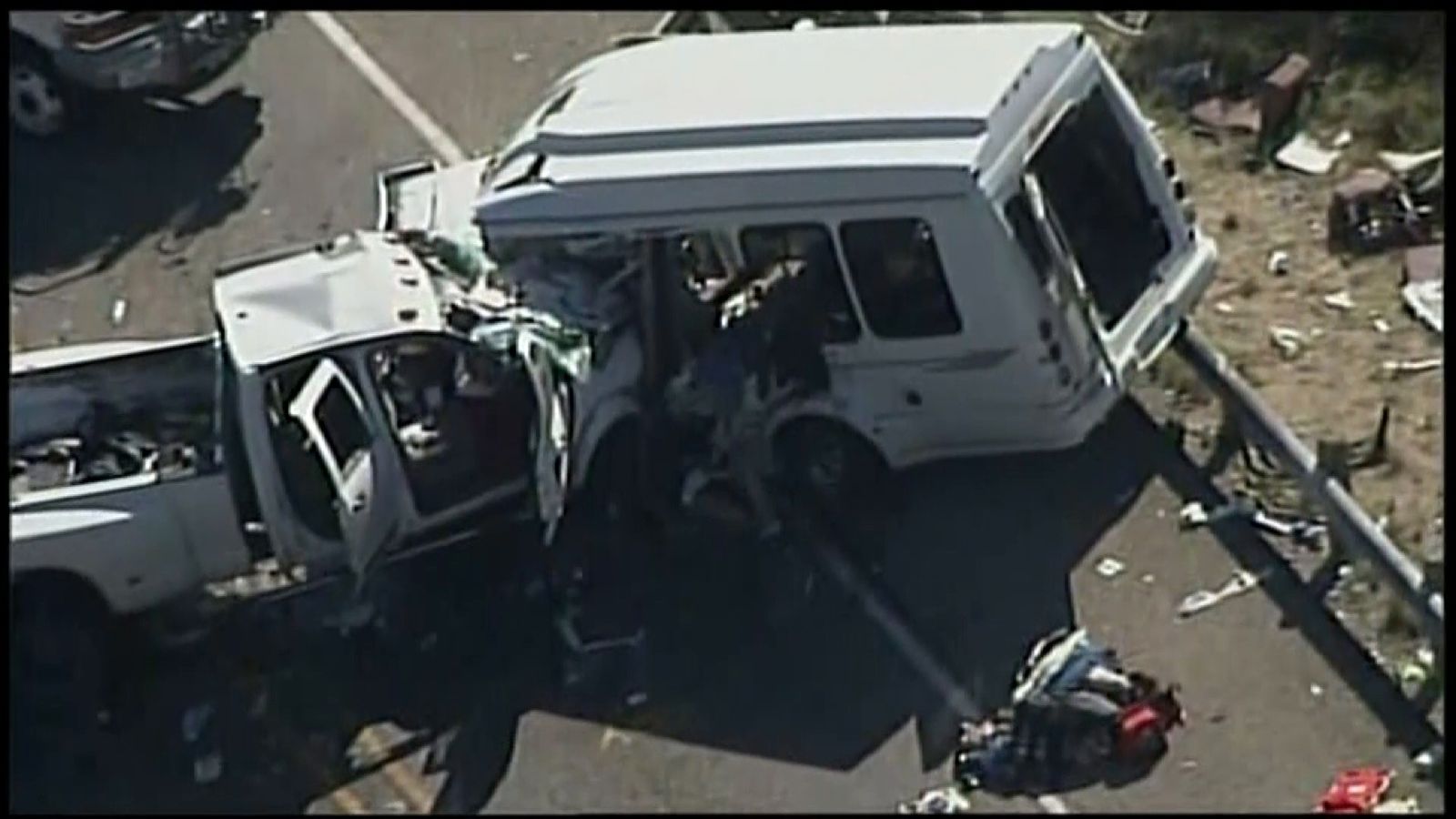 Crash involving church van and truck leaves 13 dead | World News | Sky News