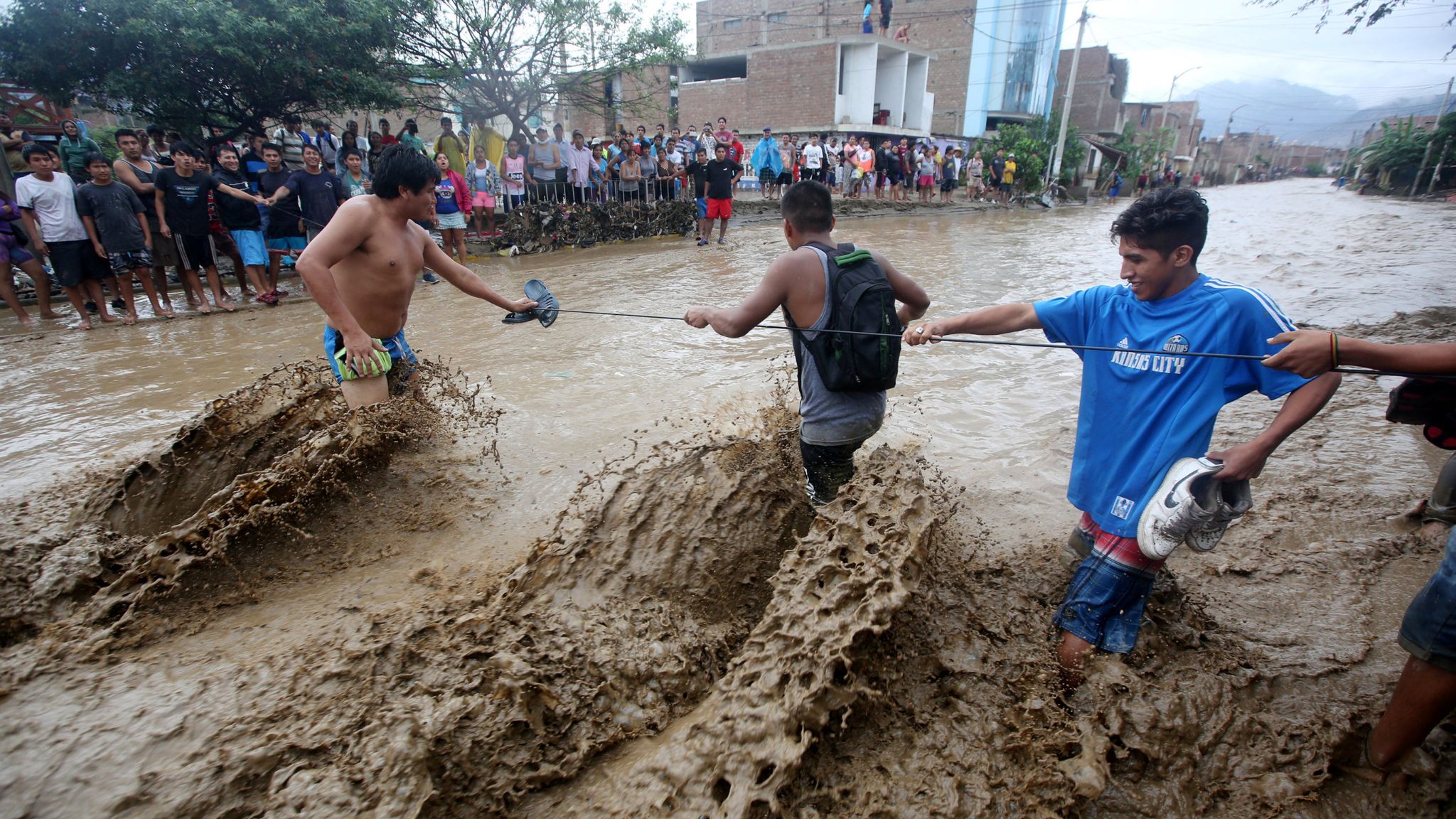 Floods and landslides spread havoc in Peru | World News | Sky News