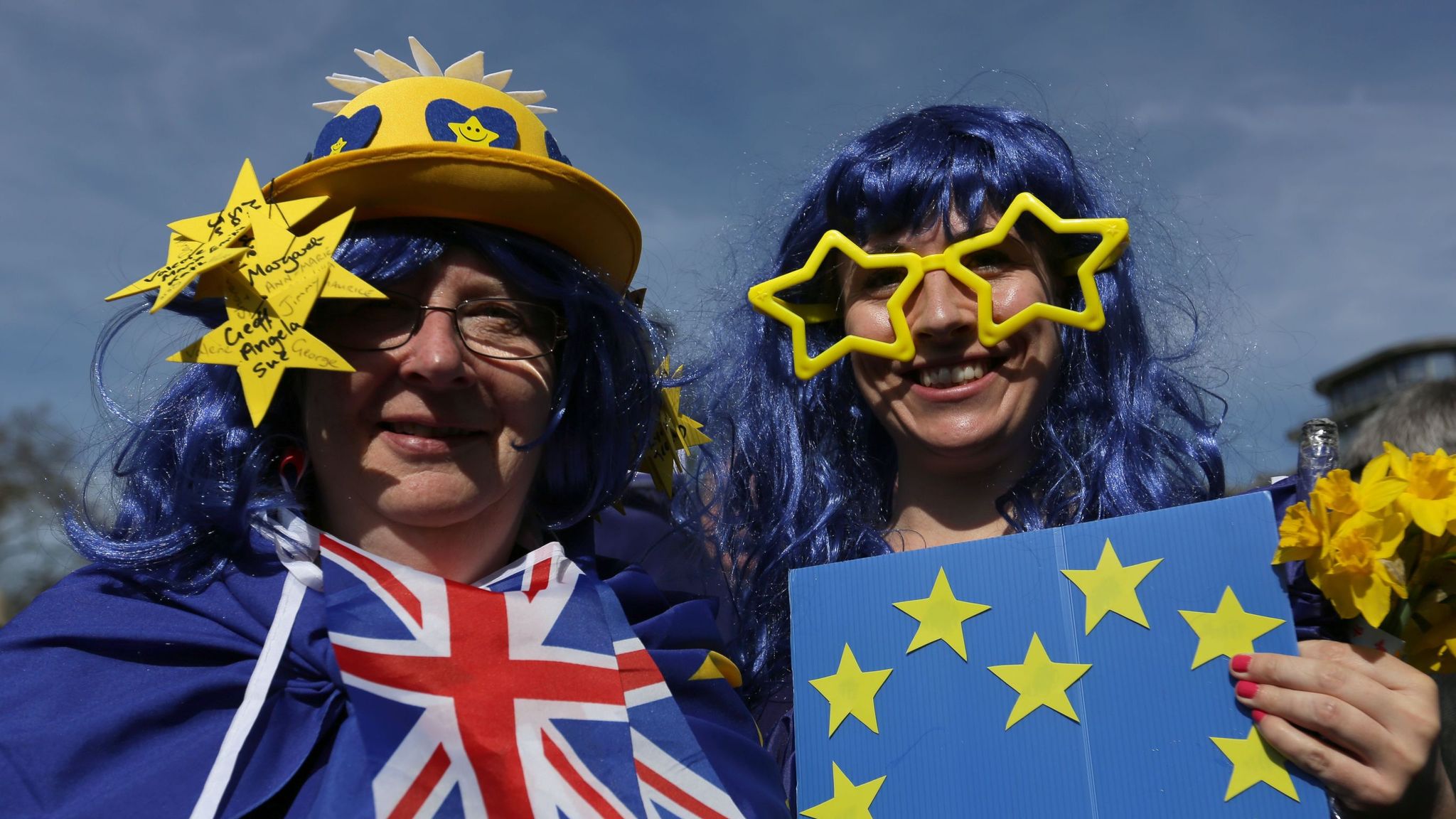 Remainers march against Brexit days before Article 50 triggered ...