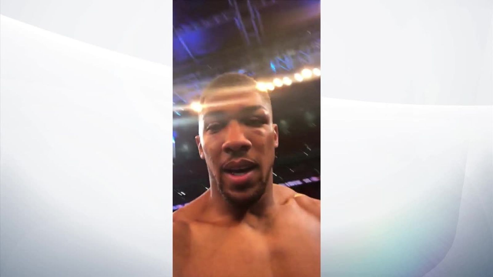 Joshua's post-fight video message to fans | News UK Video News | Sky News