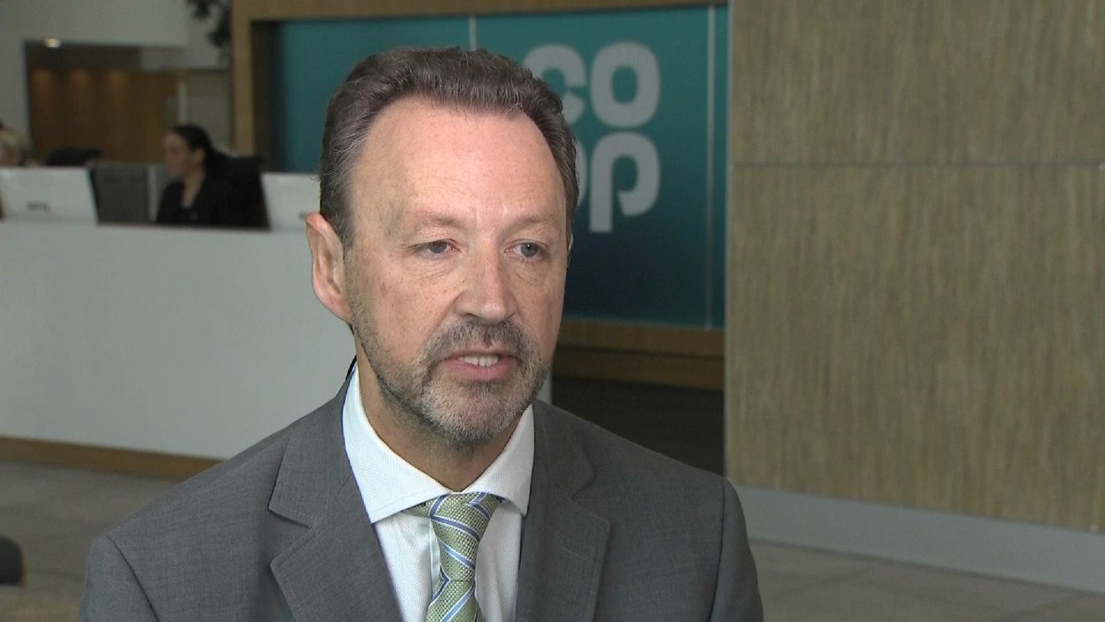 Co-op boss explains bank stake write-off | News UK Video News | Sky News