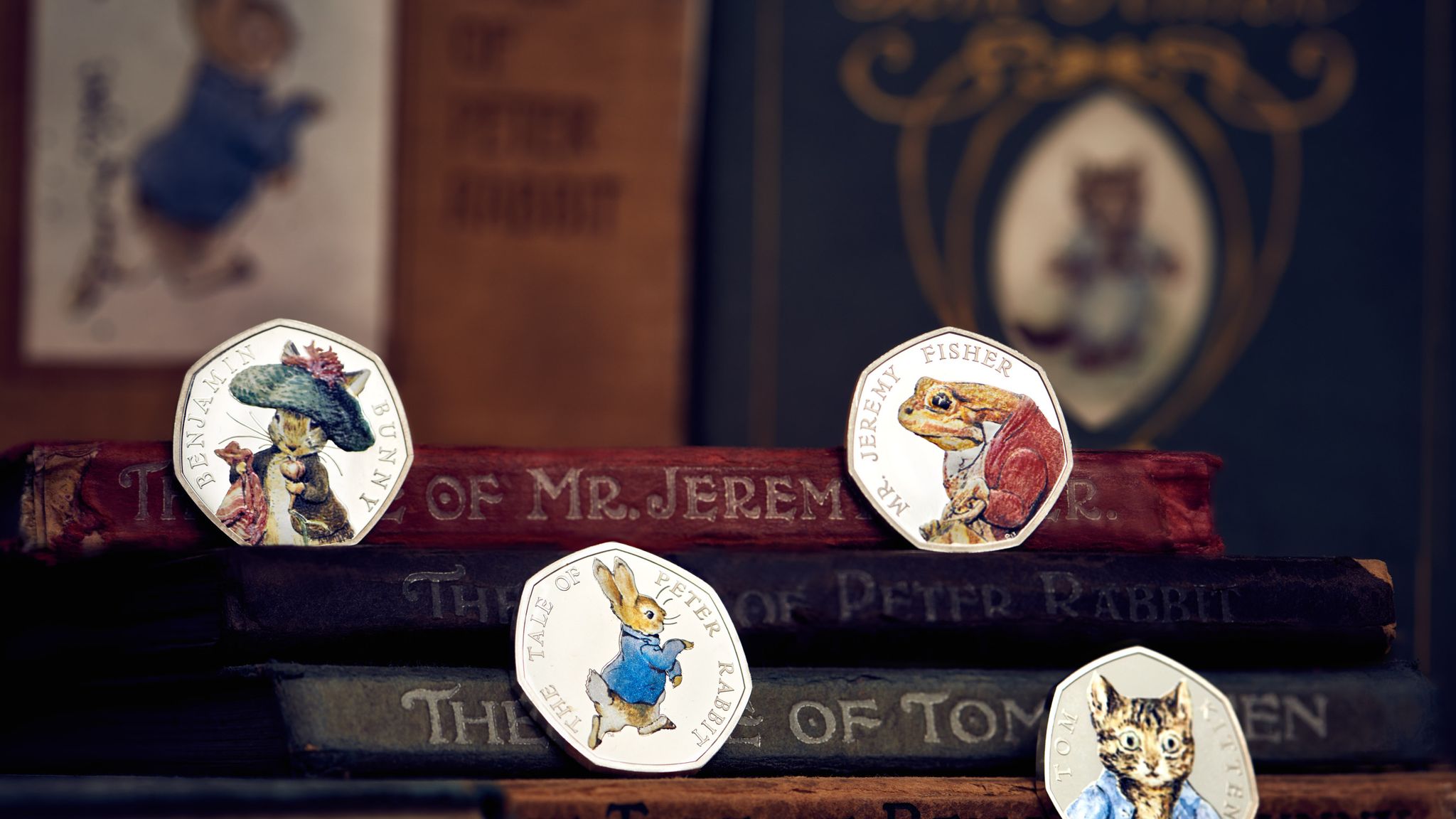 Peter Rabbit part of Beatrix Potter coloured 50p coin release by Royal ...