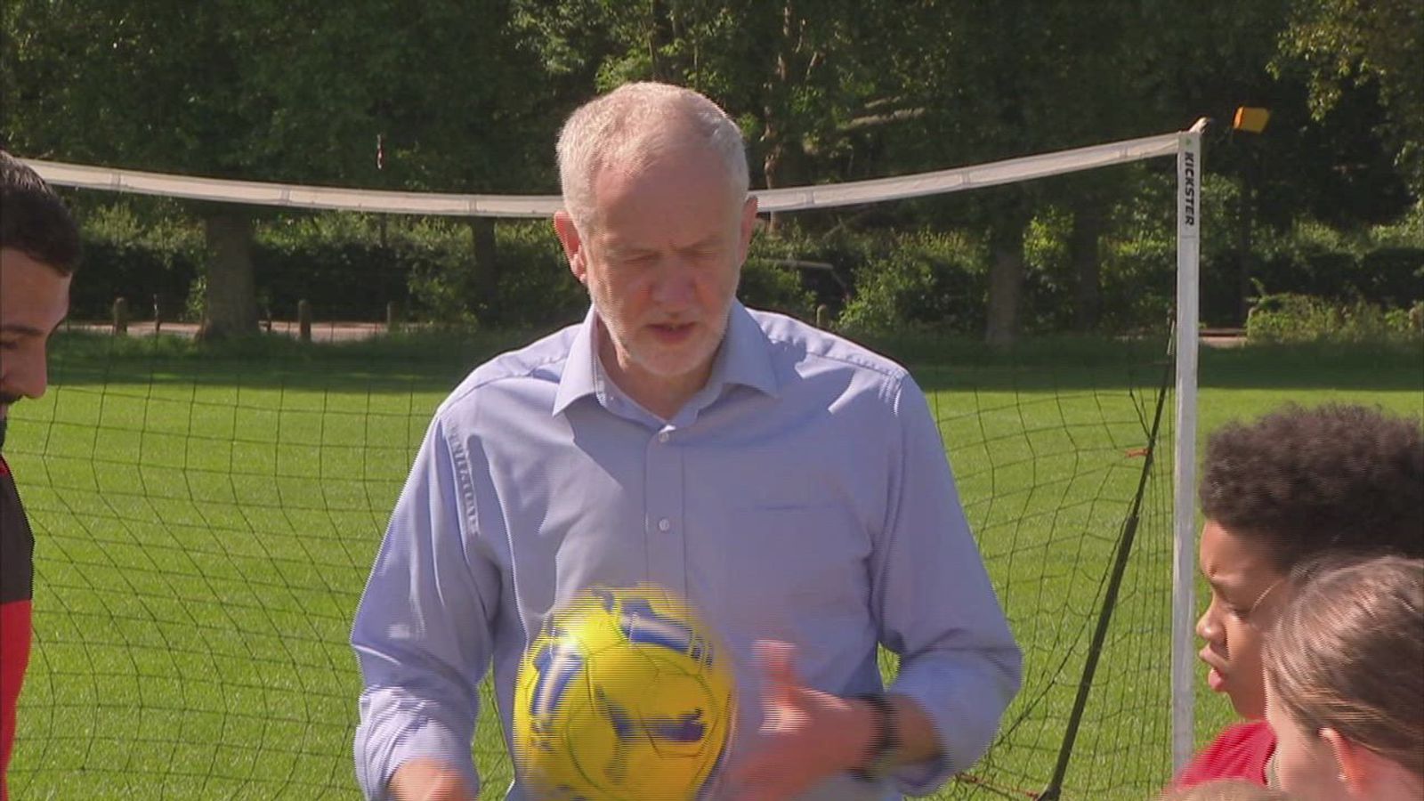 Corbyn pledges cash for grassroots football | News UK Video News | Sky News