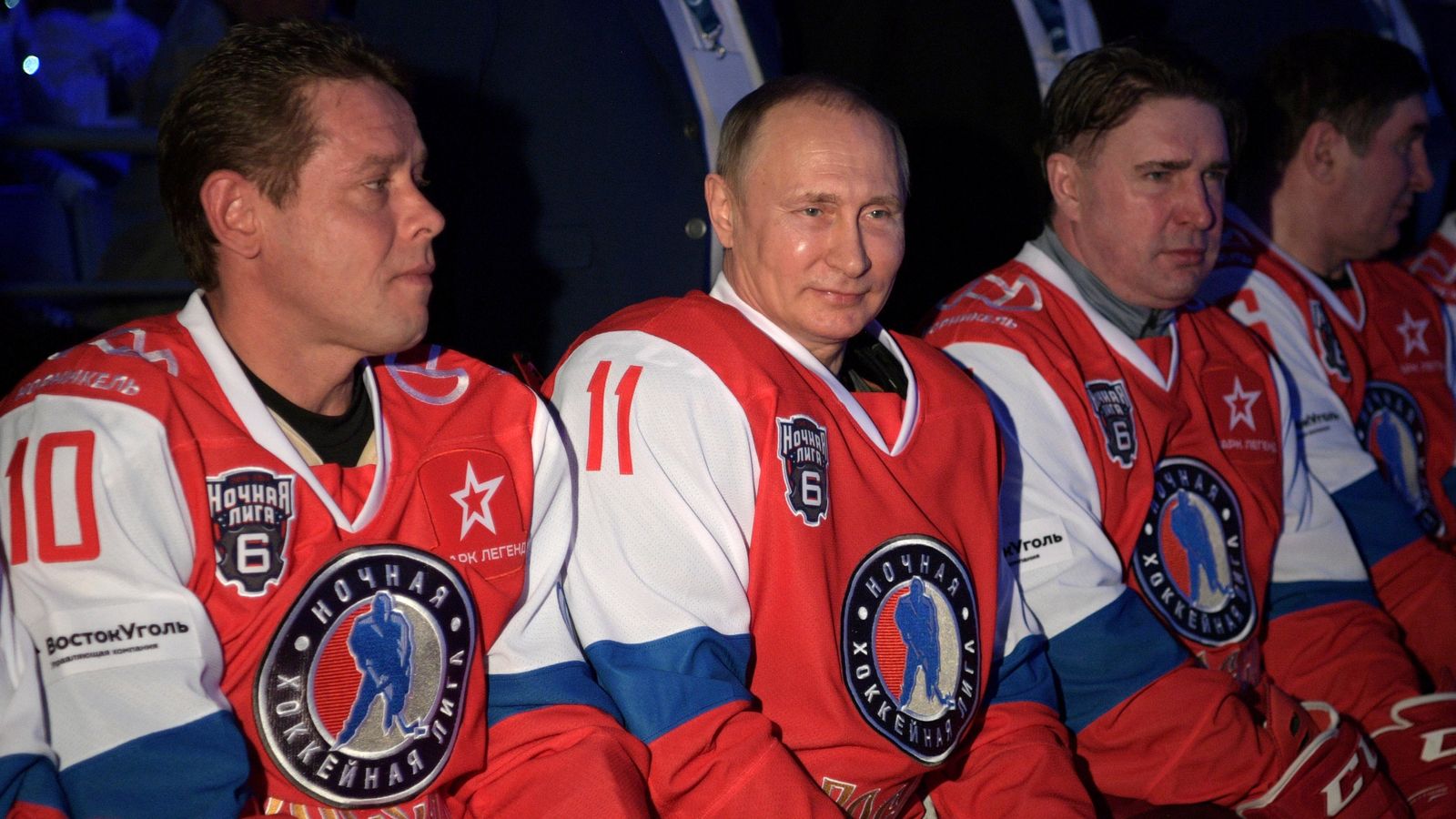 Vladimir Putin floored during ice hockey match | World News | Sky News