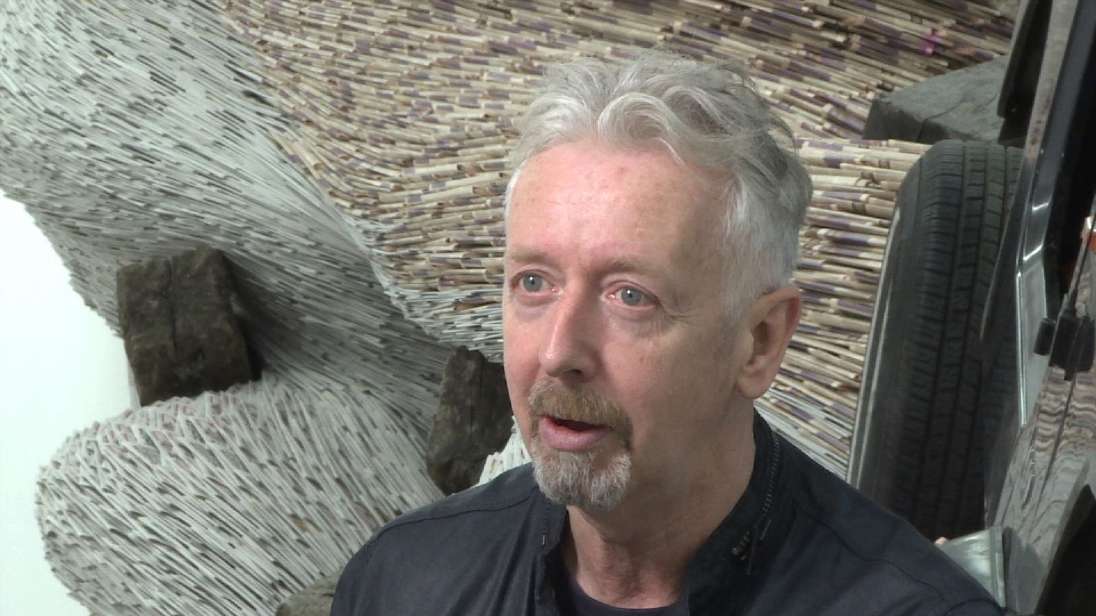 David Mach's new installation uses tonnes of old newspapers | Science ...