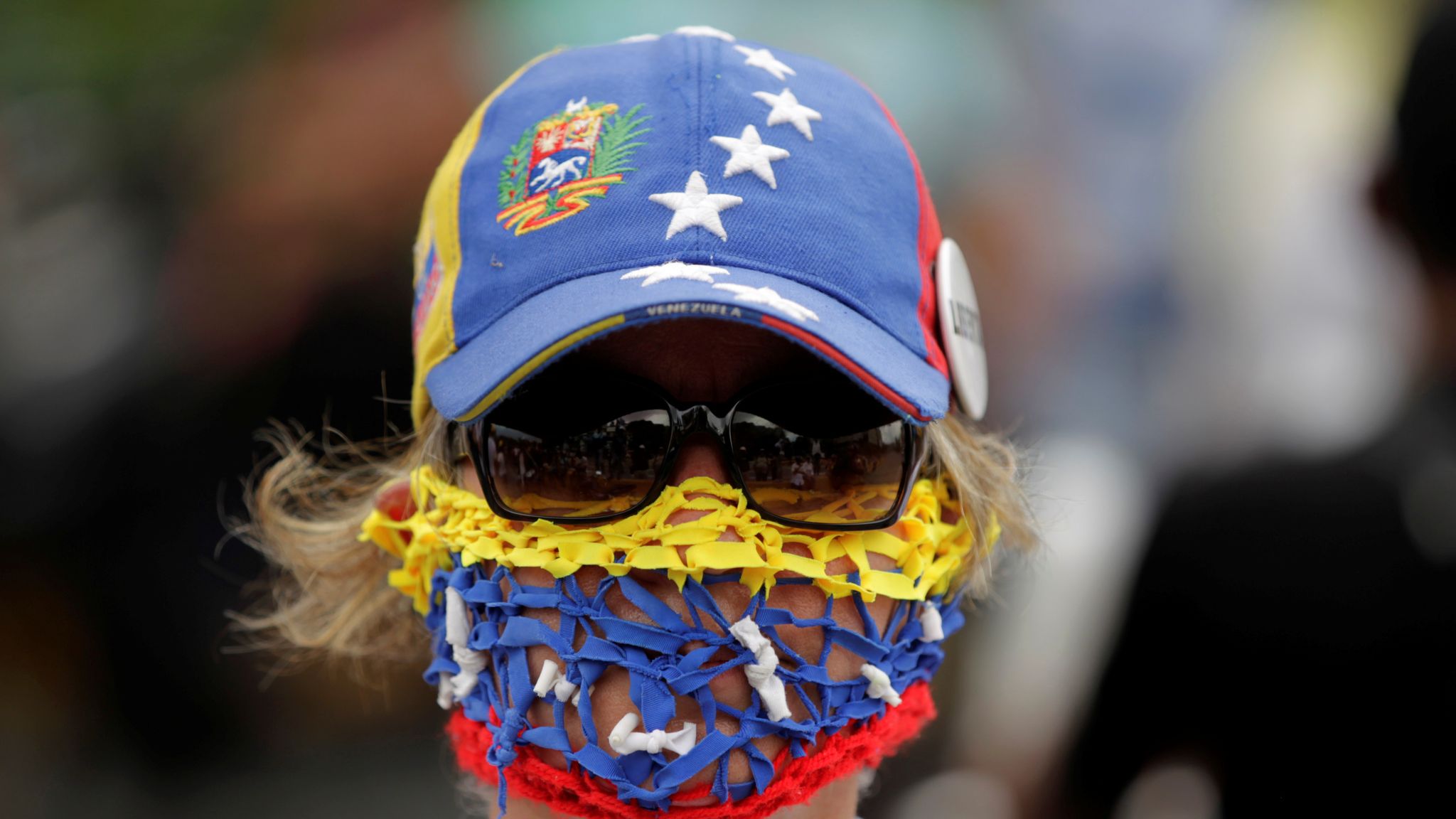 Venezuela's masks of protest | World News | Sky News