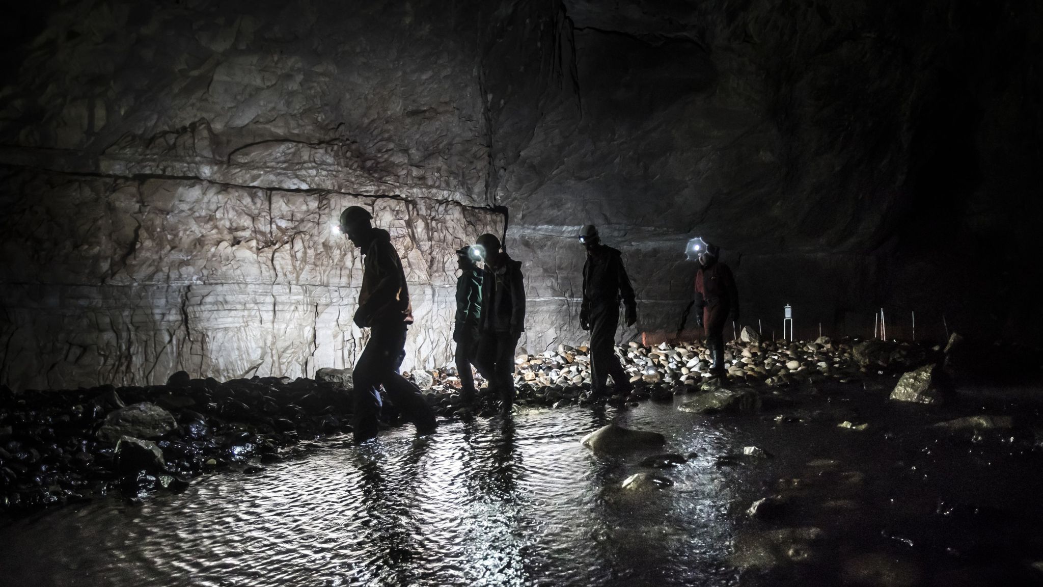 Inside Gaping Gill - Britain's biggest cavern | UK News | Sky News