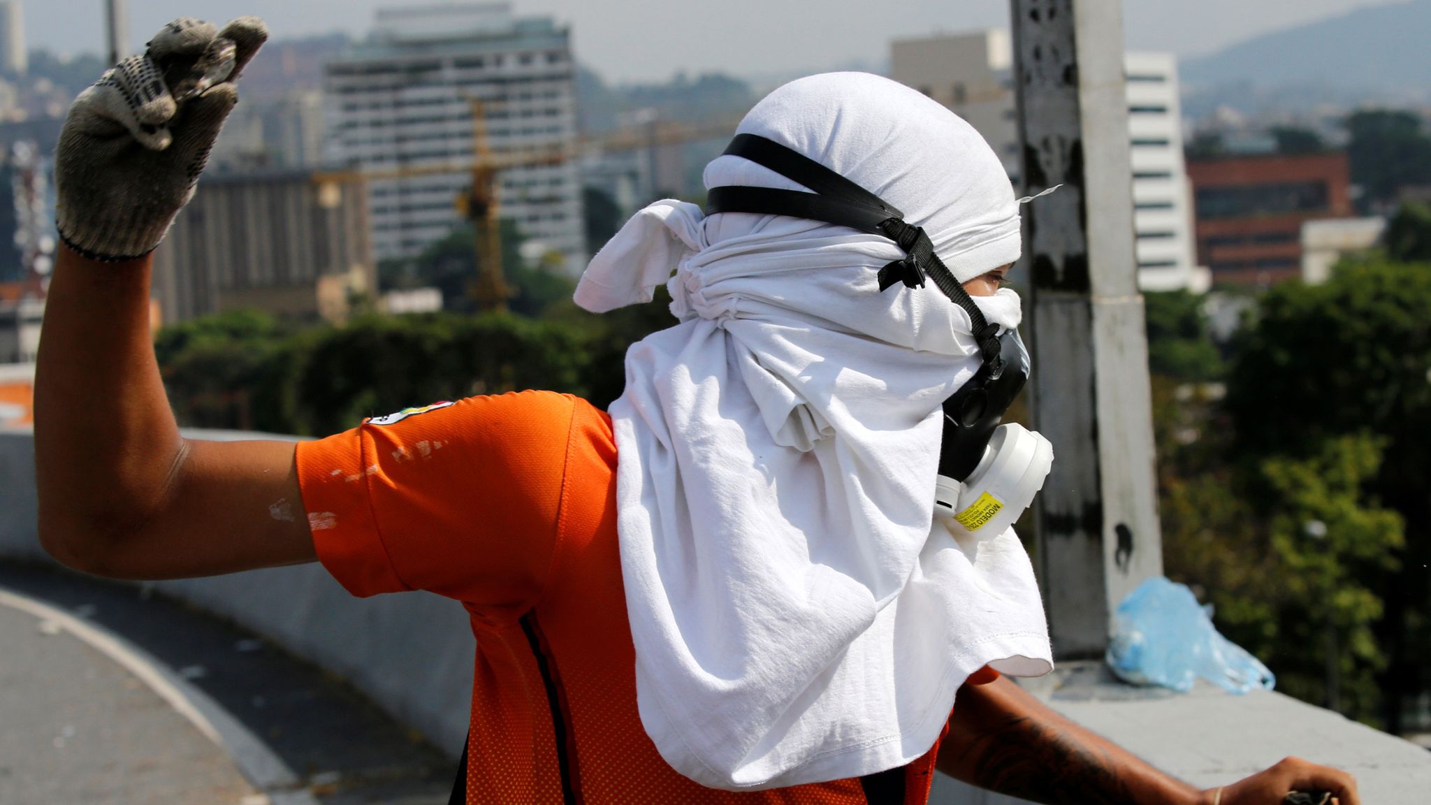 Venezuela's masks of protest | World News | Sky News