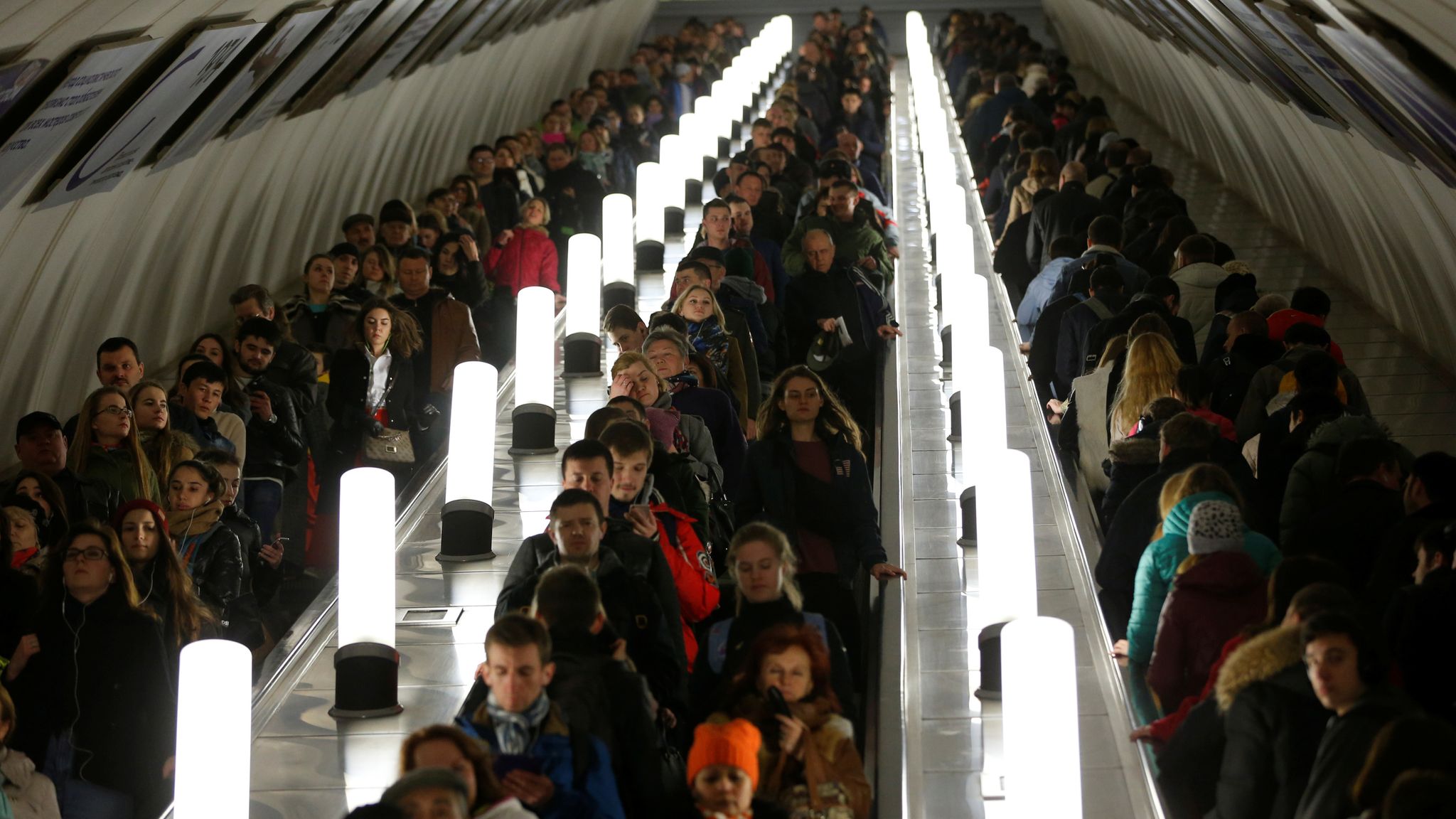 Notes from the underground: Moscow's metro | World News | Sky News