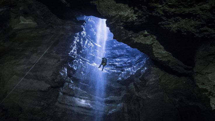 Inside Gaping Gill - Britain's biggest cavern | UK News | Sky News