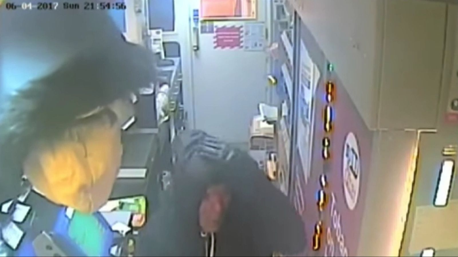 Women armed with knives raid Post Office | News UK Video News | Sky News