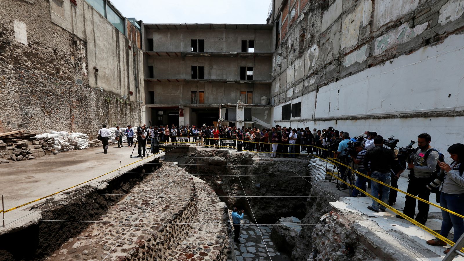 Aztec ball game court and temple found under hotel in Mexico City ...