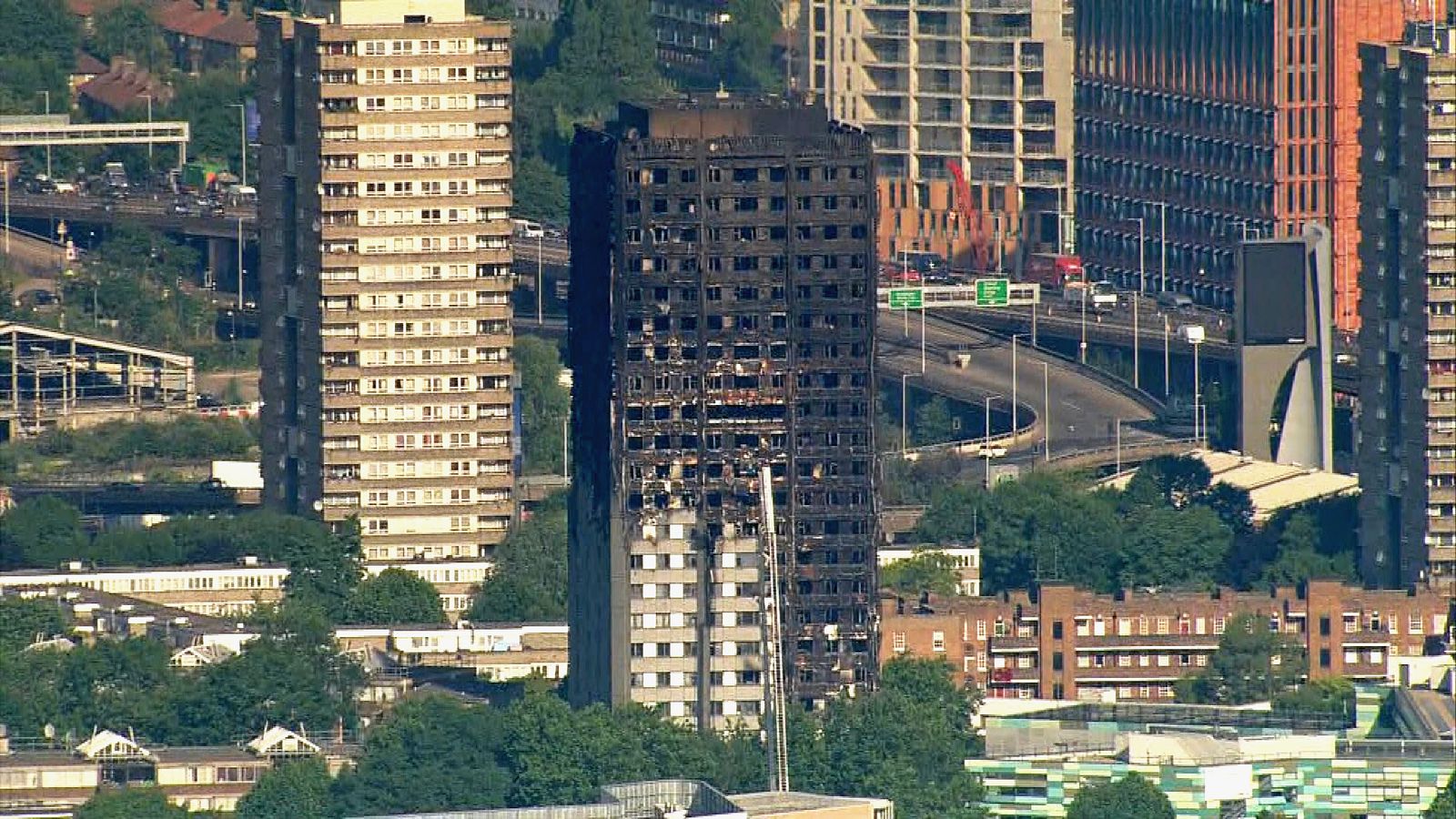 17 dead in tower fire as search goes on | News UK Video News | Sky News