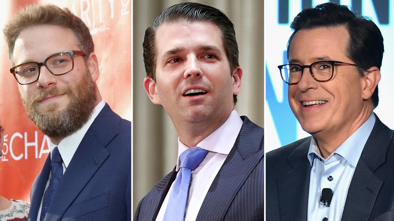 Seth Rogen and Stephen Colbert troll Donald Trump Jr | Ents & Arts News ...