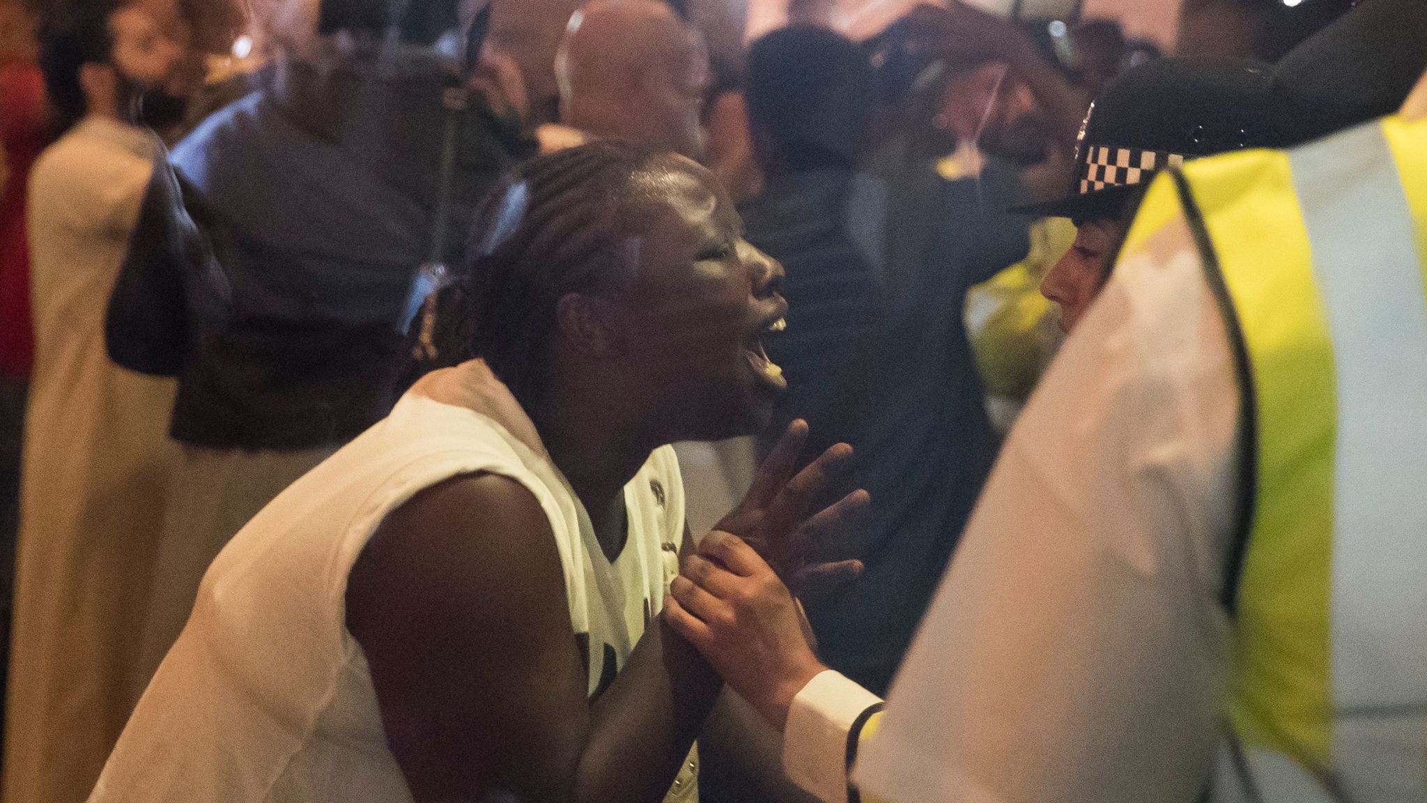 In pictures: Tempers flare during Grenfell Tower fire protests | UK ...