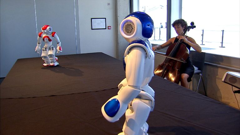 Meet the robot opera singer | News UK Video News | Sky News
