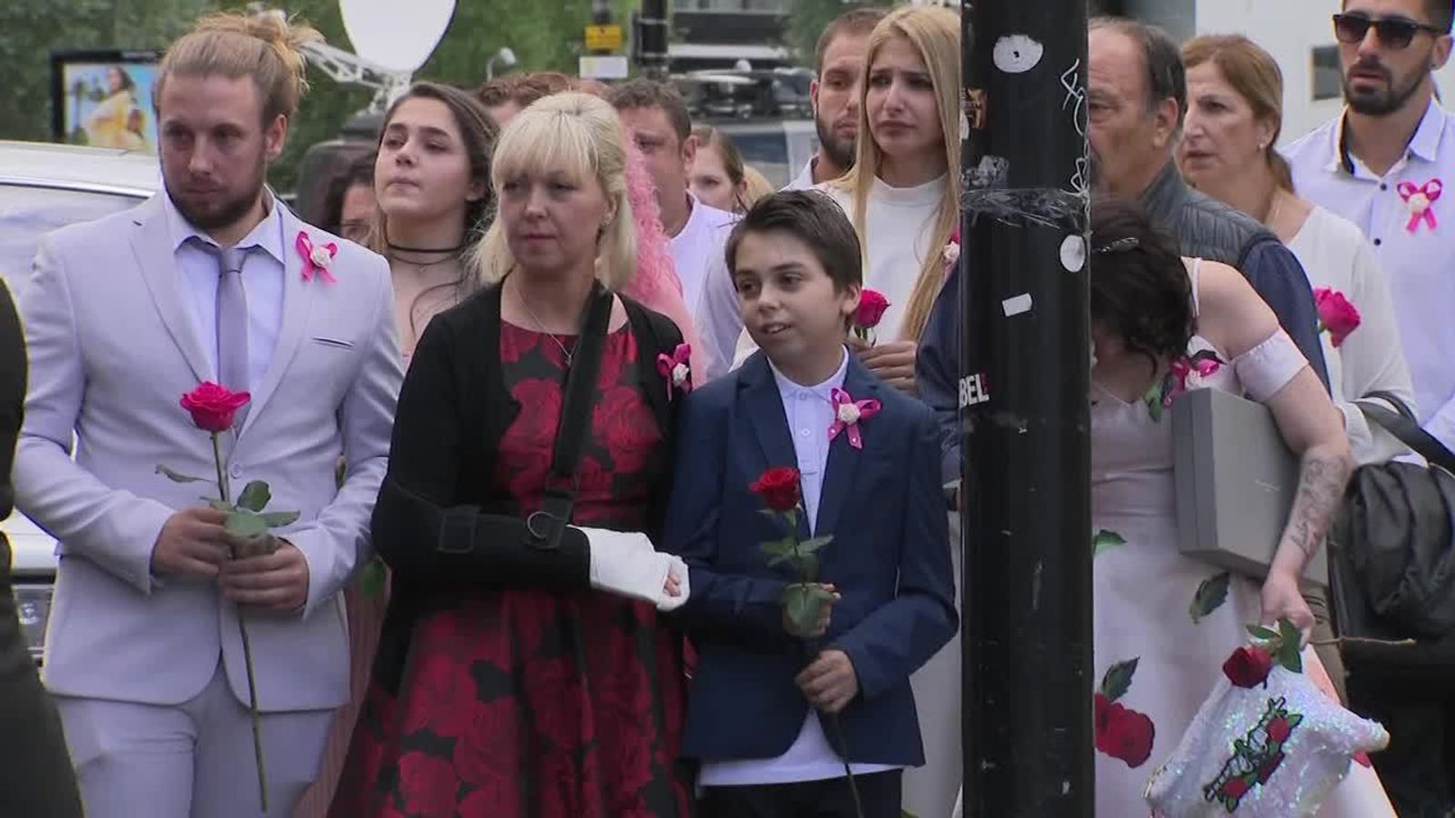 Mourners remember Saffie Rose | News UK Video News | Sky News