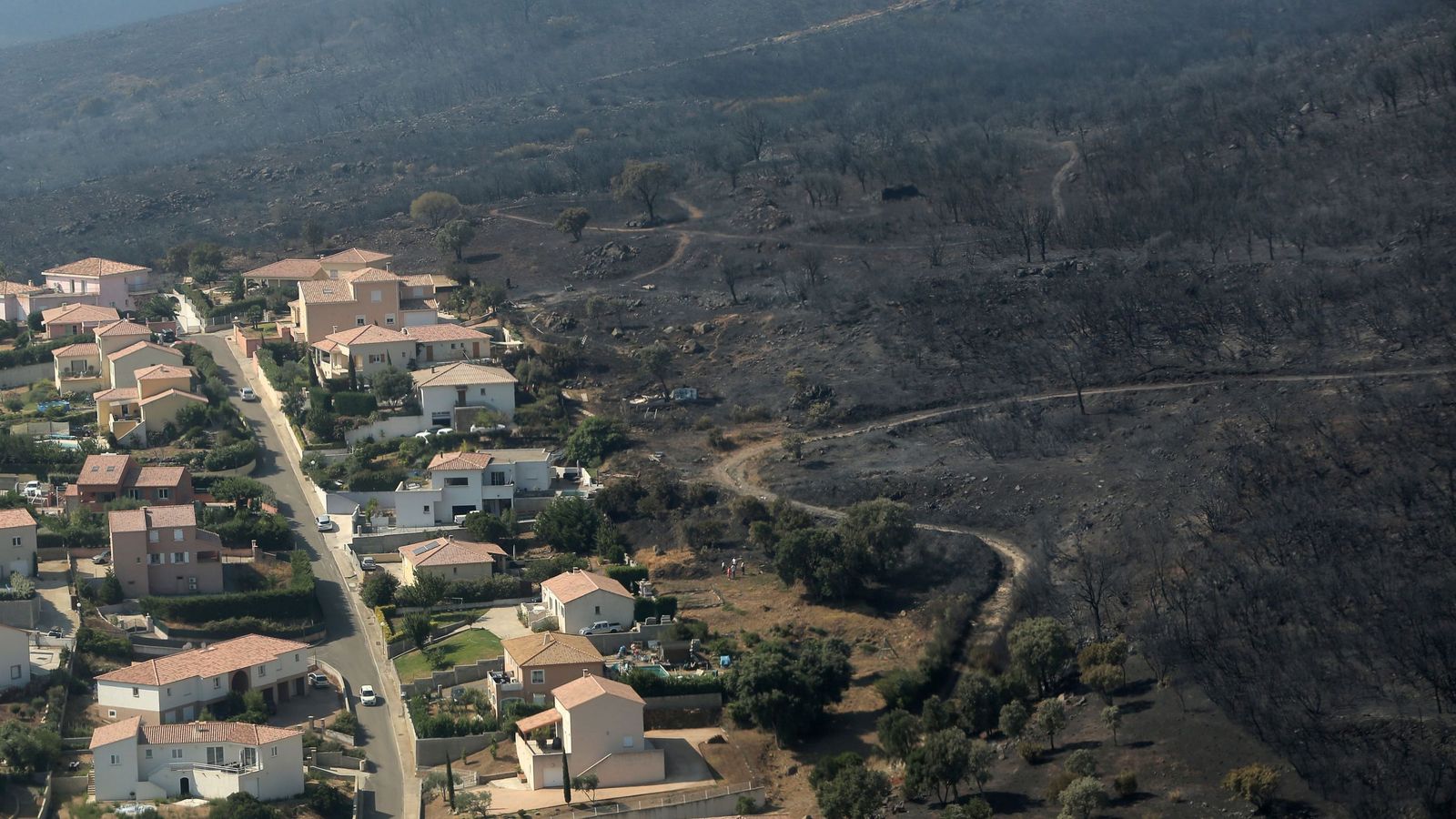 French fires force evacuation of 12,000 people | World News | Sky News